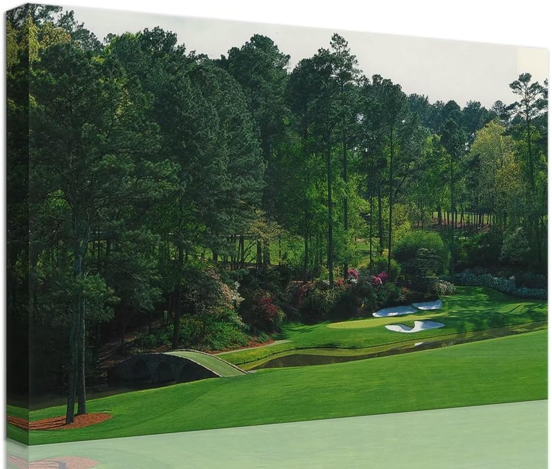 Amazon.com: Augusta National Golf Course Wall Art for Office Living ...