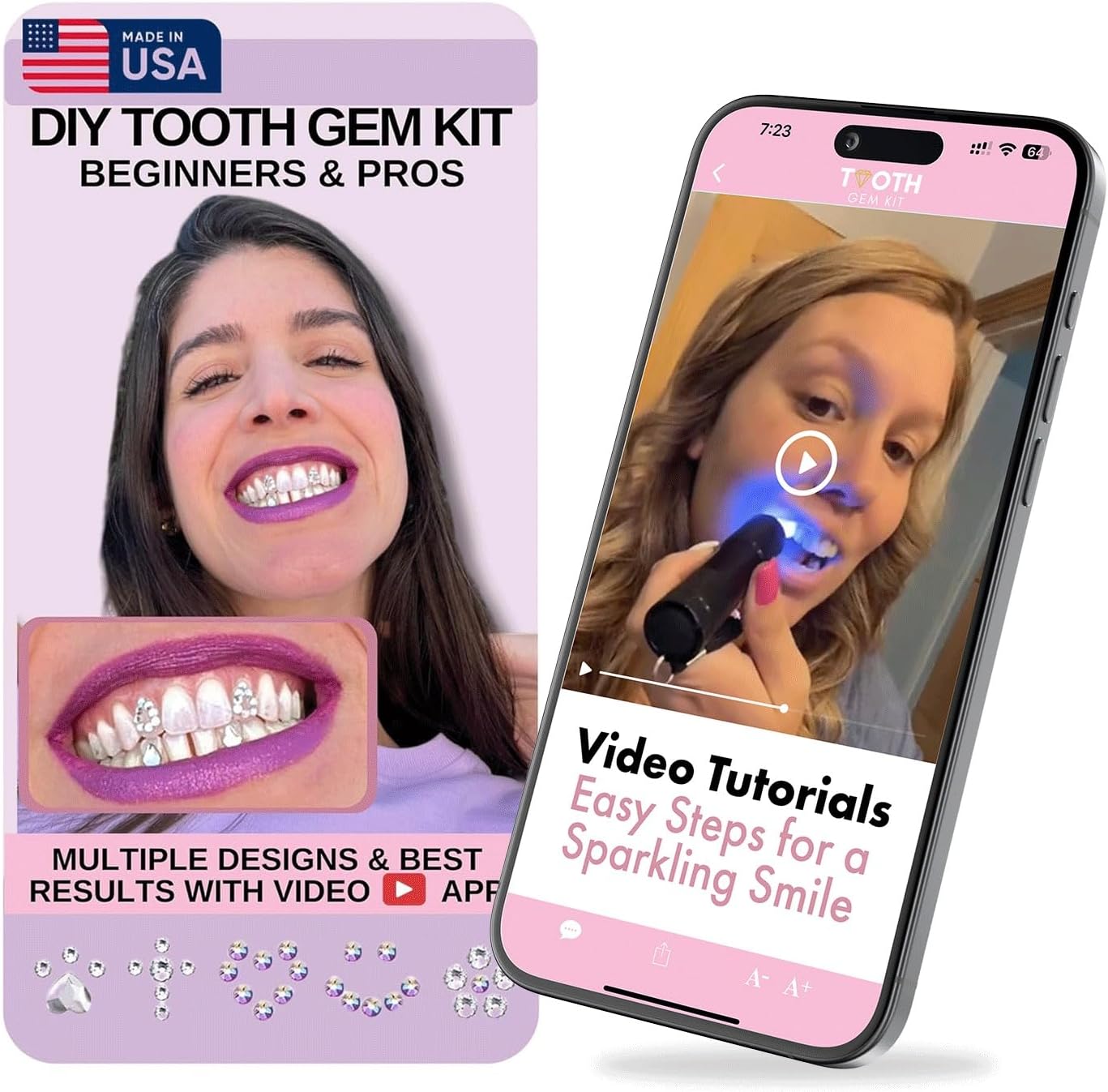 Amazon.com: Tooth Gem Kit Professional for Beginners and Pros - Tooth ...