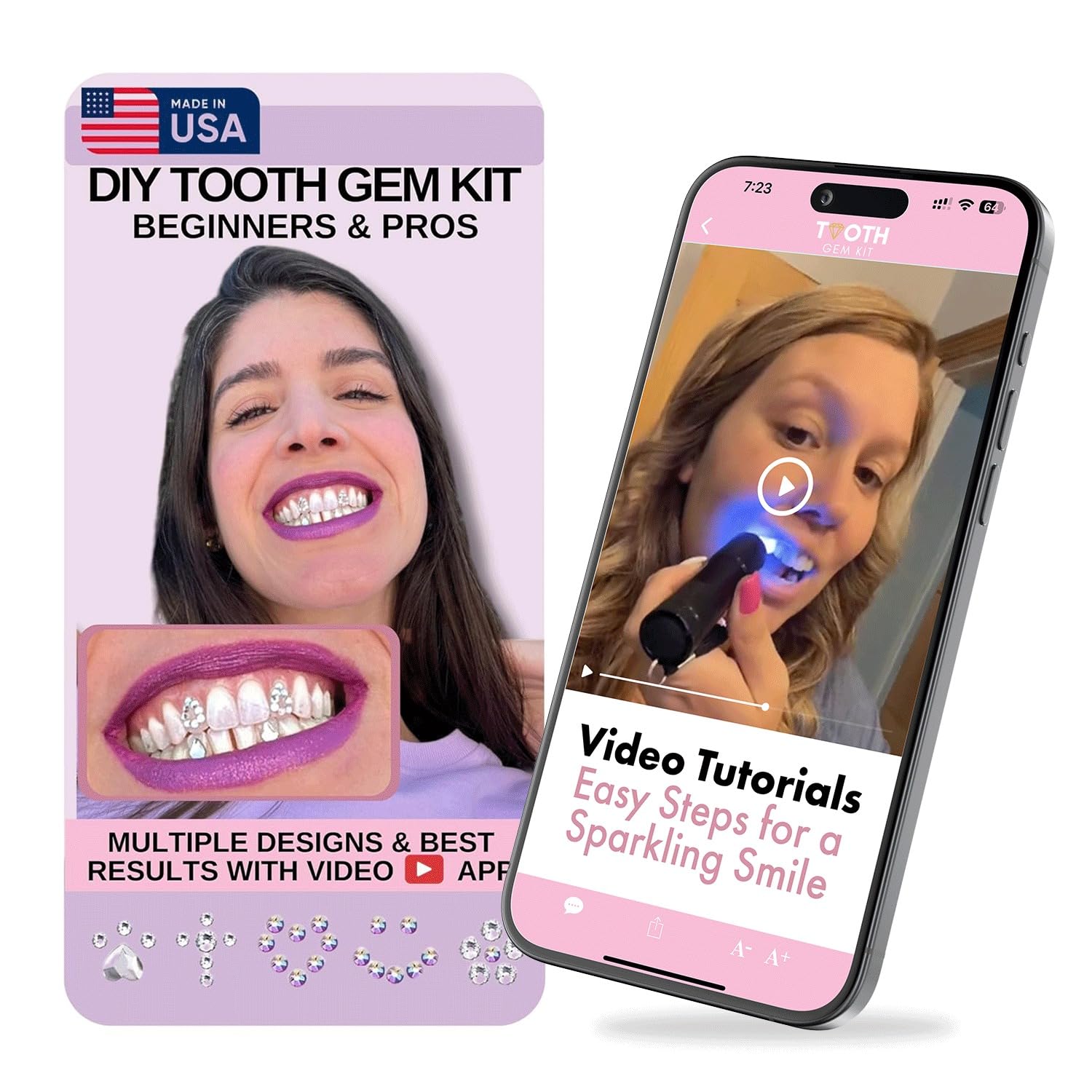 Amazon.com: Tooth Gem Kit Professional for Beginners and Pros - Tooth ...