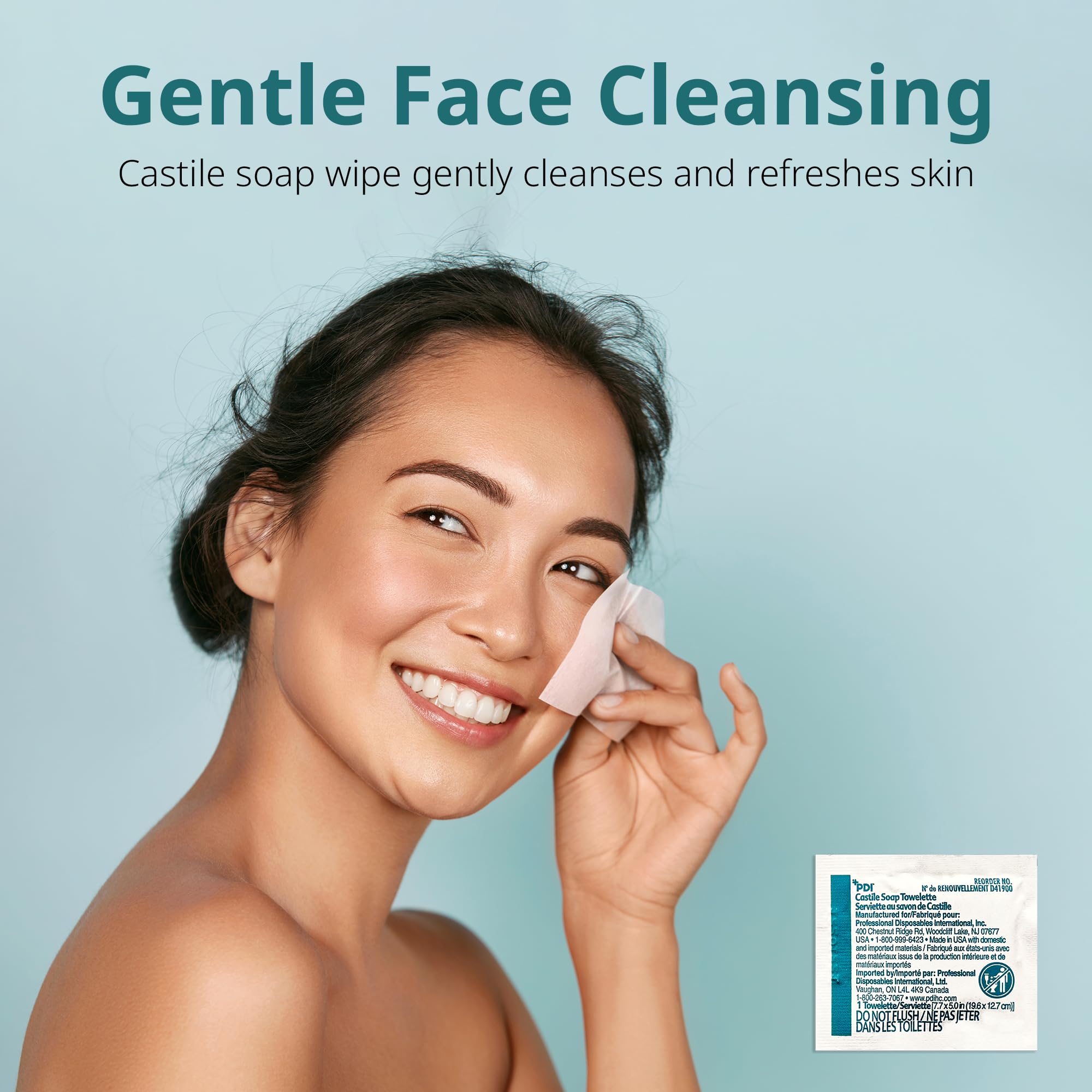 Snapklik.com : Castile Soap Towelettes, Face And Hand Cleansing, 100 ...