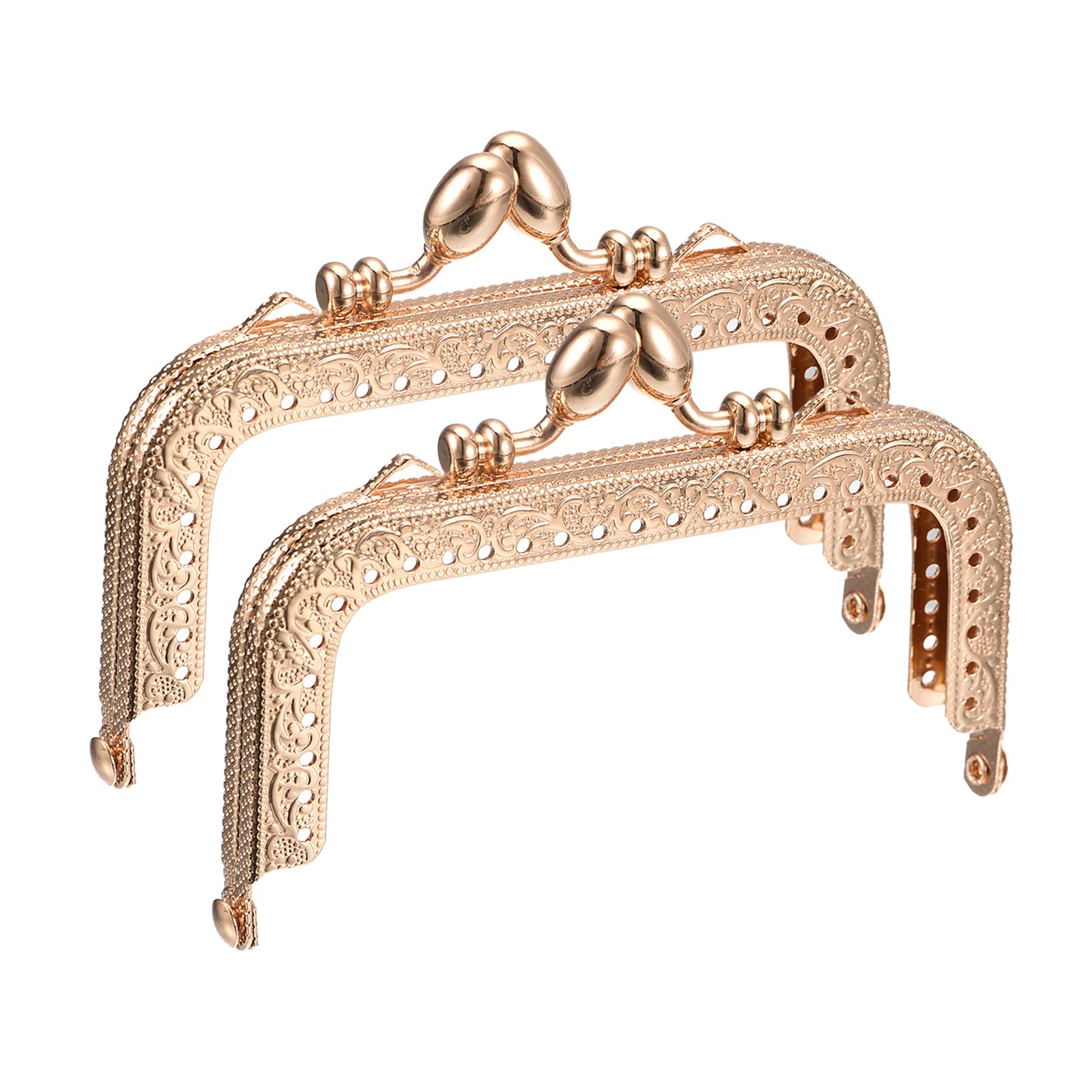 Amazon.com: uxcell Metal Purse Frames - 3.35" 2Pcs Kiss Lock Clasp ...