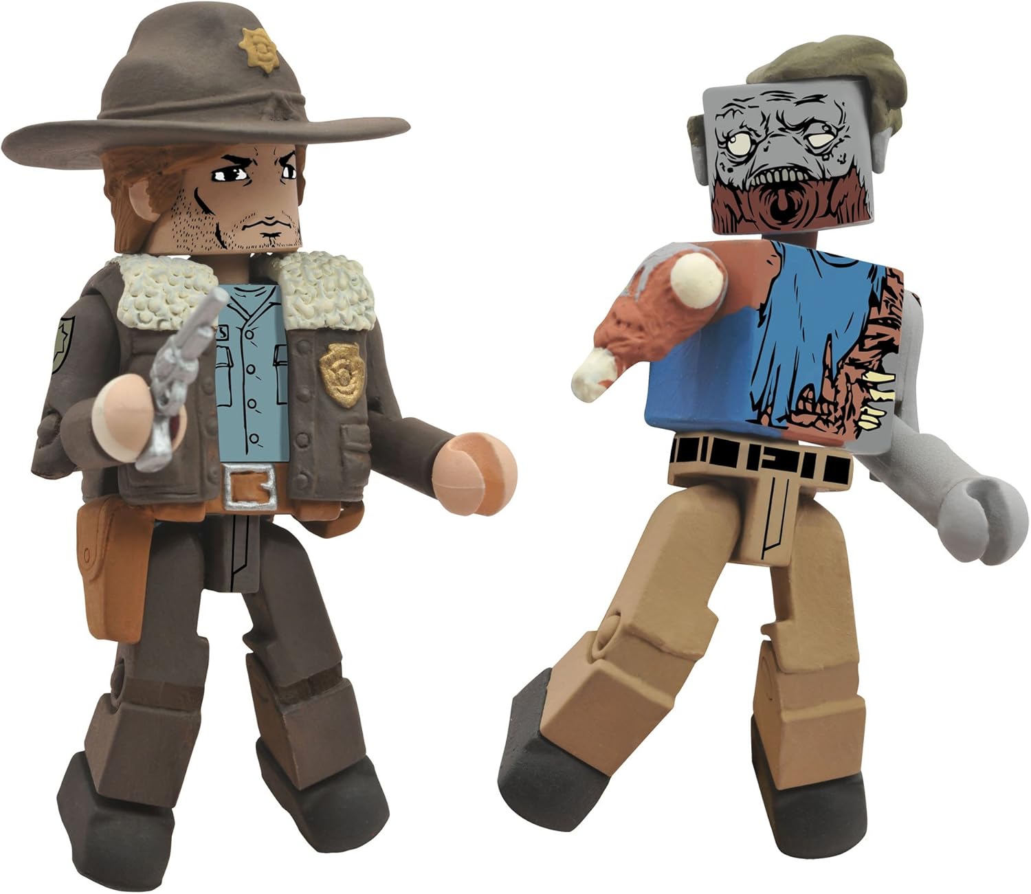 Amazon.com: Diamond Select Toys Walking Dead Minimates Series 1: Rick ...