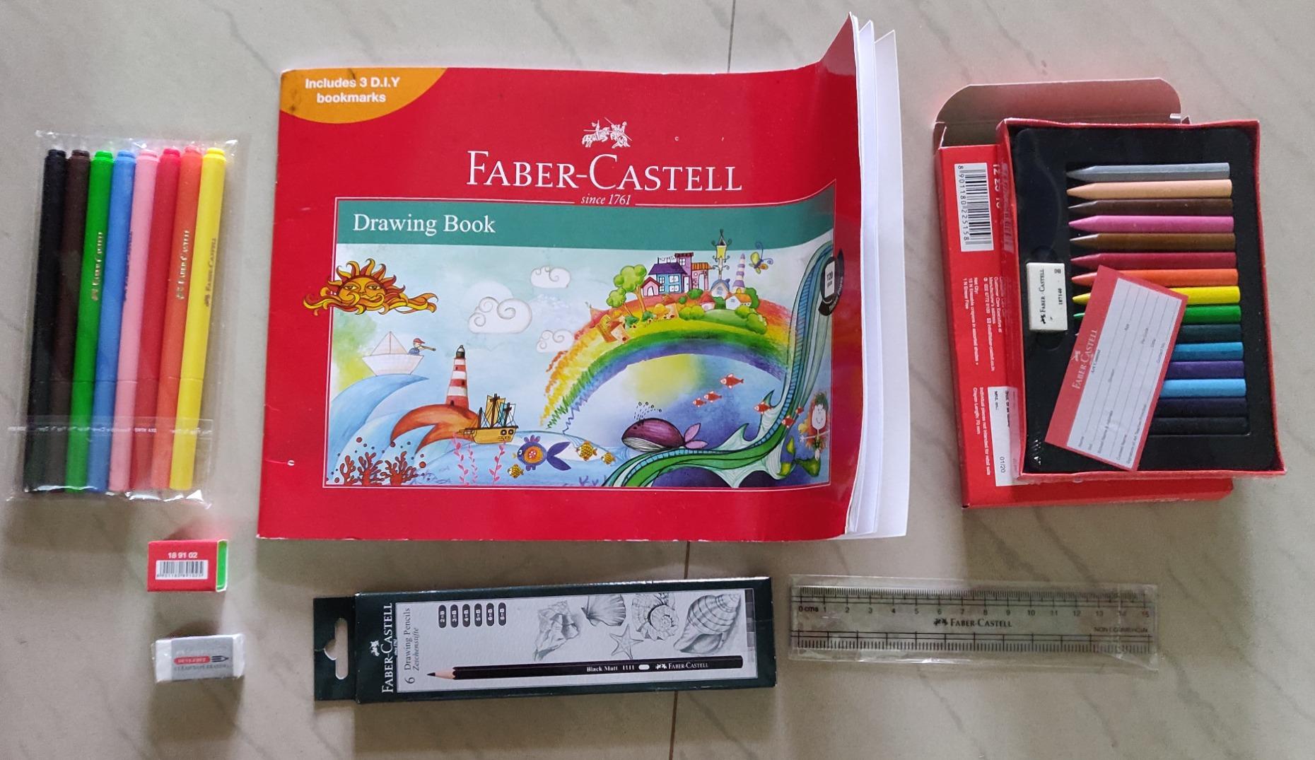 Faber-Castell Doodle and Draw Kit – Complete Drawing Set for Kids ...