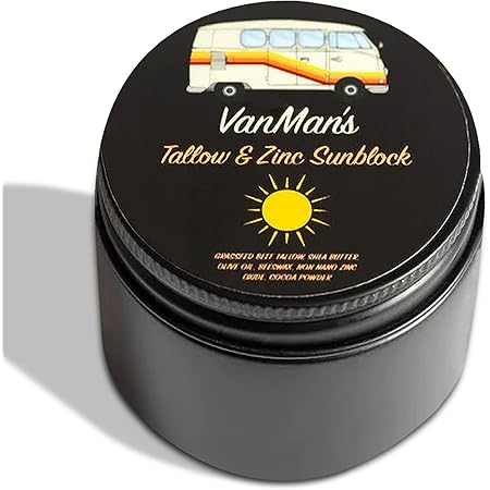 Amazon.com: Vanman's Tallow and Honey Balm (2 oz) - Grass Fed Beef ...