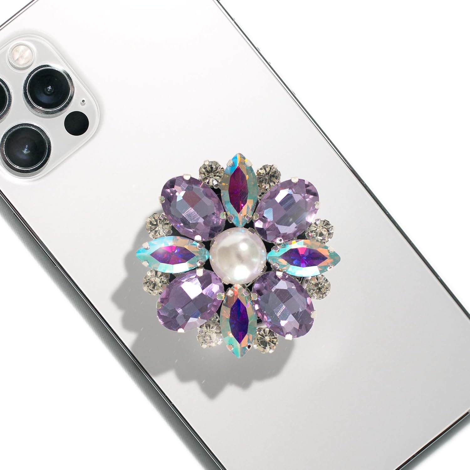 Amazon.com: DALSTONE Bling Bling Synthetic Cubic Flower Shape ...