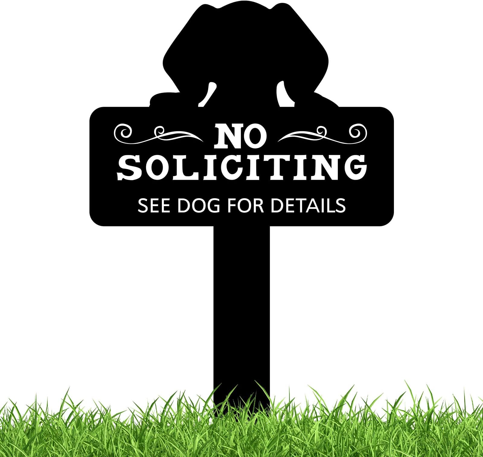 Amazon.com: Tapeera No Soliciting Sign For House Funny For Dog Owners ...
