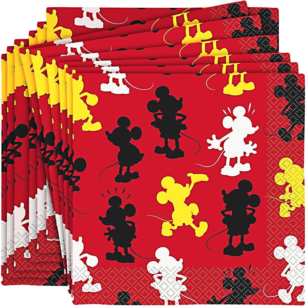 Amazon.com: Mickey Mouse Classic Party Lunch Napkins - 16 Count : Home ...