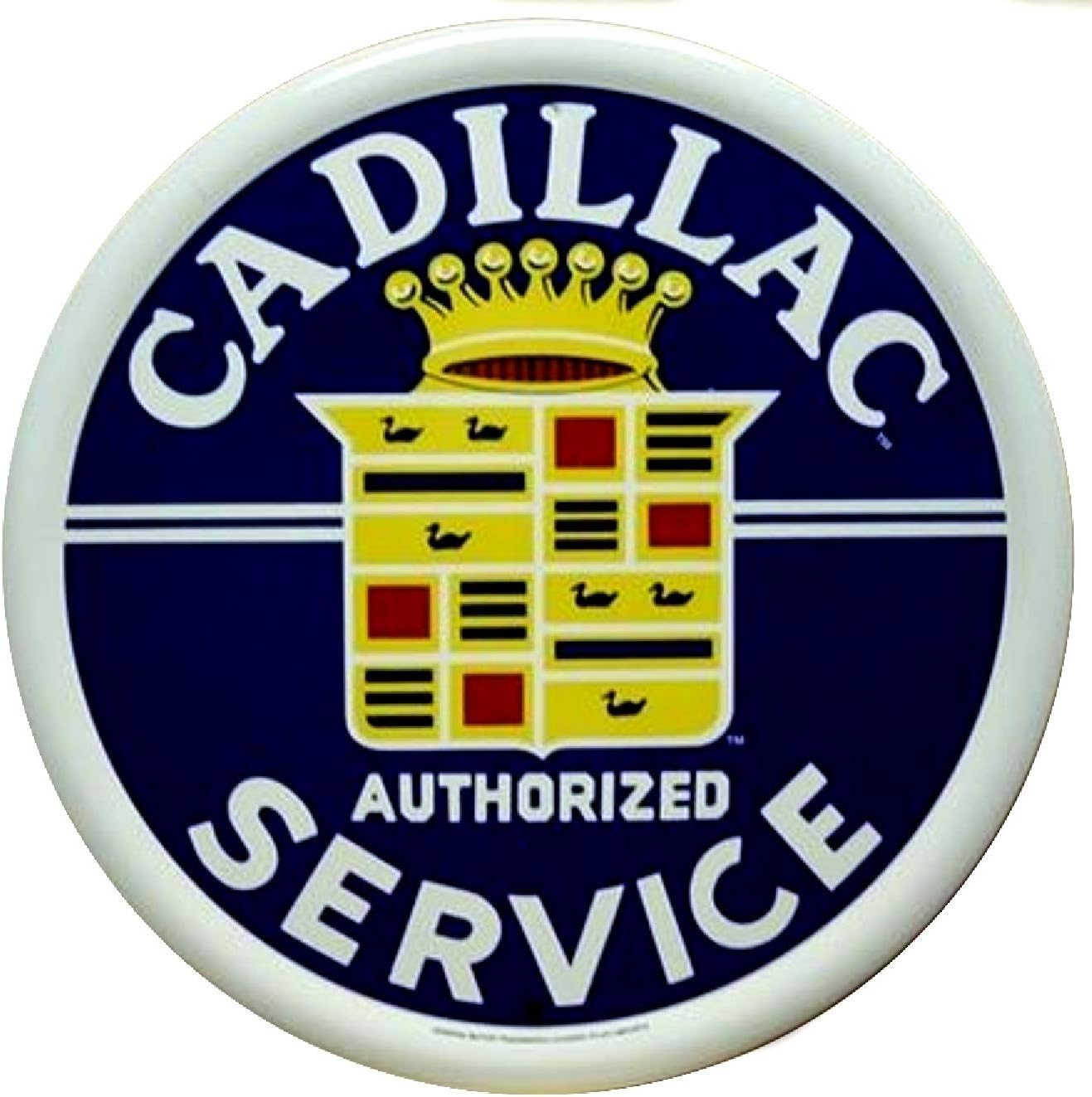 Amazon.com: Victory Vintage Signs Cadillac Service Sign 14 Round : Home ...