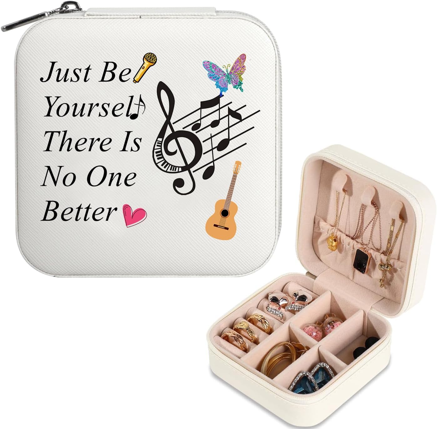 Amazon.com: Colortown Musical Jewelry Box, Small Travel Case, Music ...