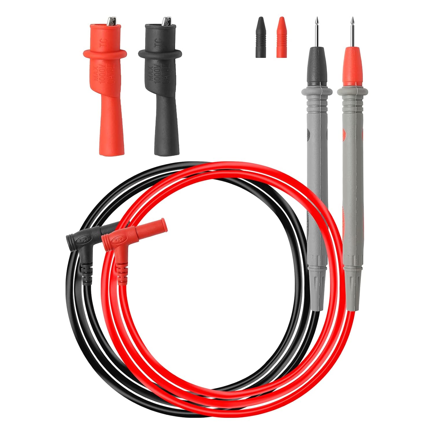 Suiwotin 1 Set Multimeter Test Leads Kit, CAT III 1000V 20A Digital ...
