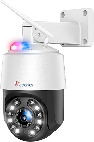 Amazon.co.jp: 【4K・5倍光学ズーム 】Ctronics 防犯カメラ 屋外 800万画素 5GWi-Fi対応 ナイトカラー 監視 ...