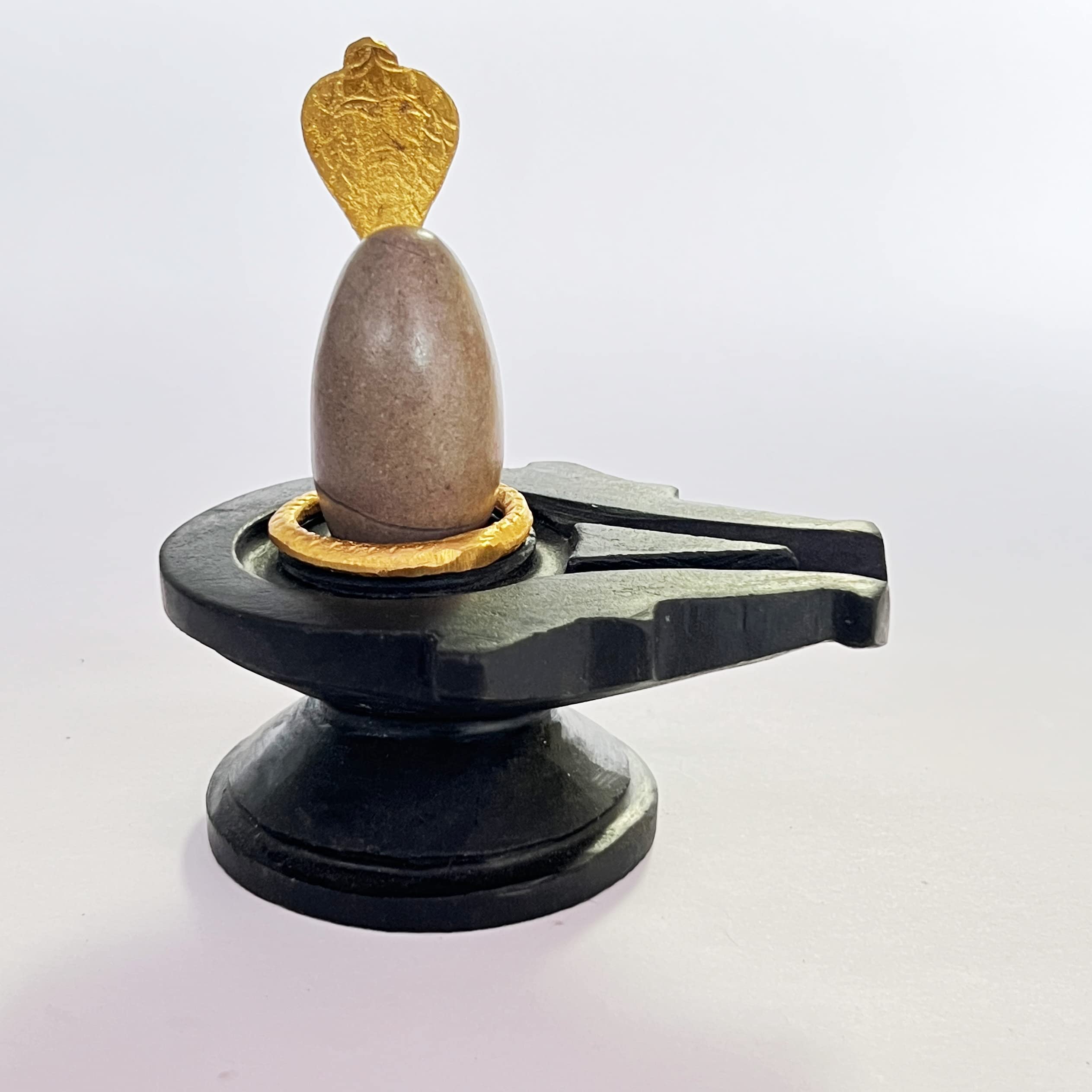 Buy Shree Harishankar Shivling Swambhu Narmadeshwar Shivling with Black ...