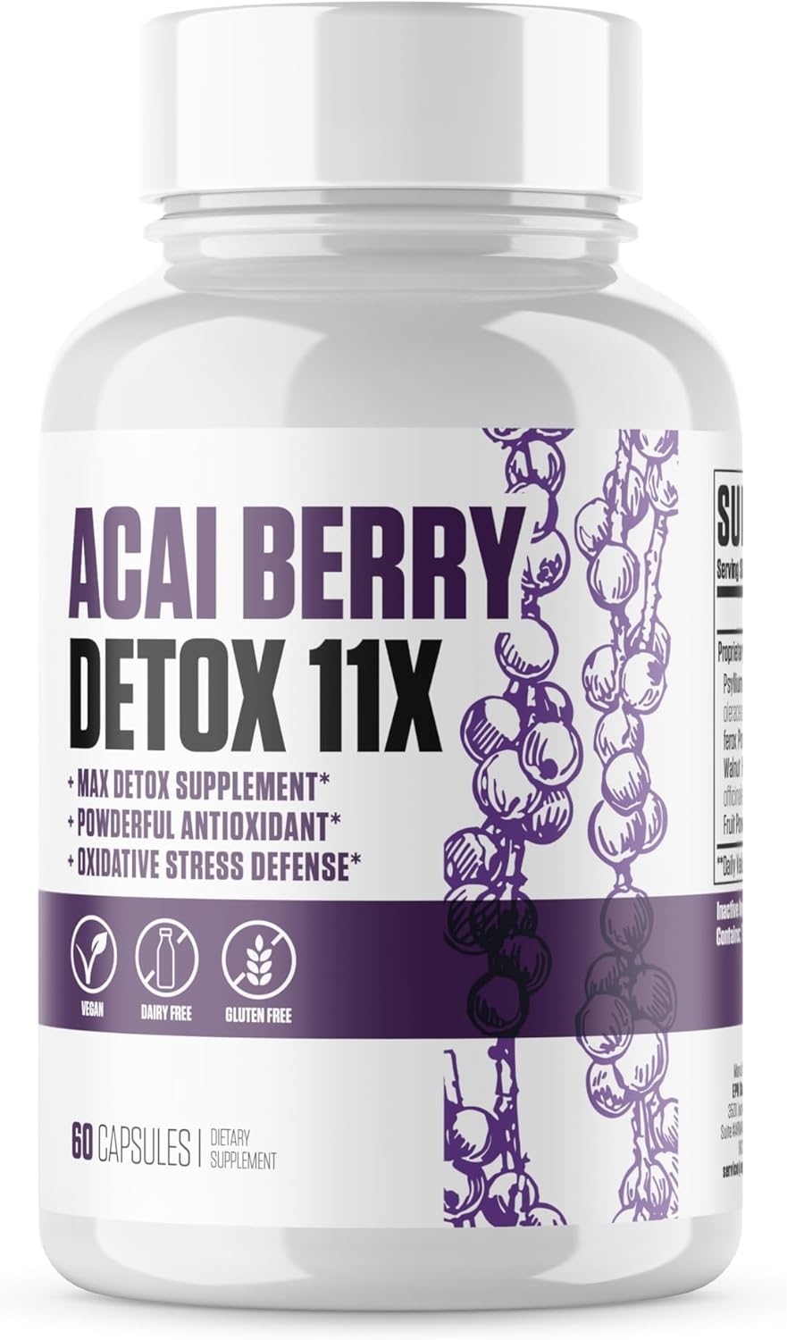 Amazon.com: Acai Berry Detox Plus 11 Ingredients | #1 New Acai Cleanse ...