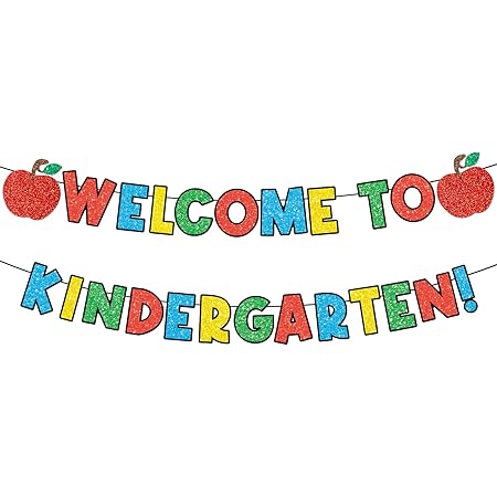 Amazon.com: Welcome To Kindergarten Banner First Day of kindergarten ...