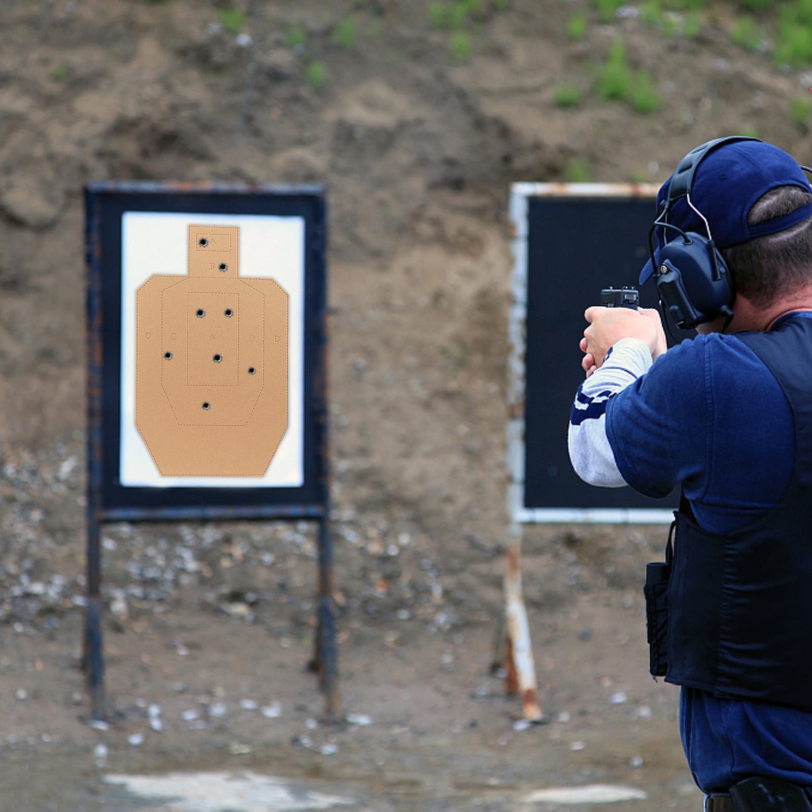 Snapklik.com : 50 Pcs Shooting Targets - 30x18in Silhouette Tactical ...