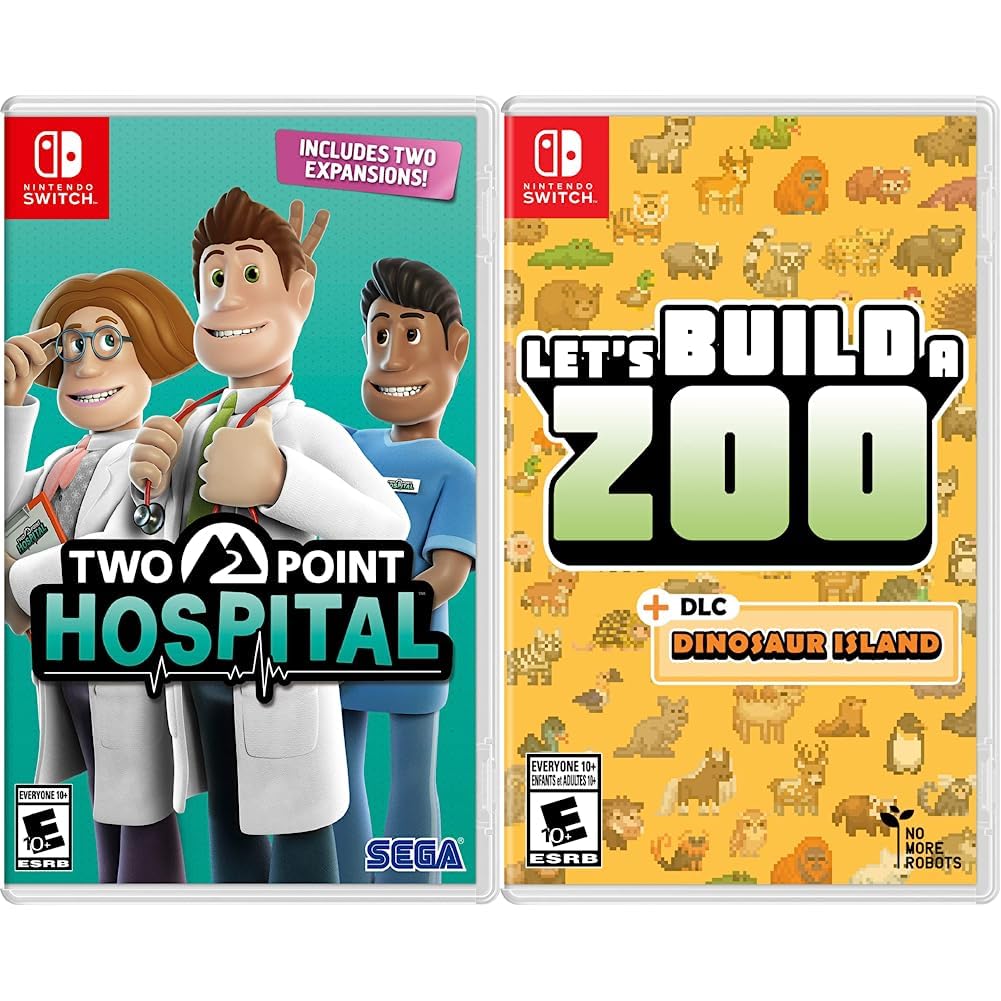 Amazon.com: Two Point Hospital - Nintendo Switch and Let's Build a Zoo ...