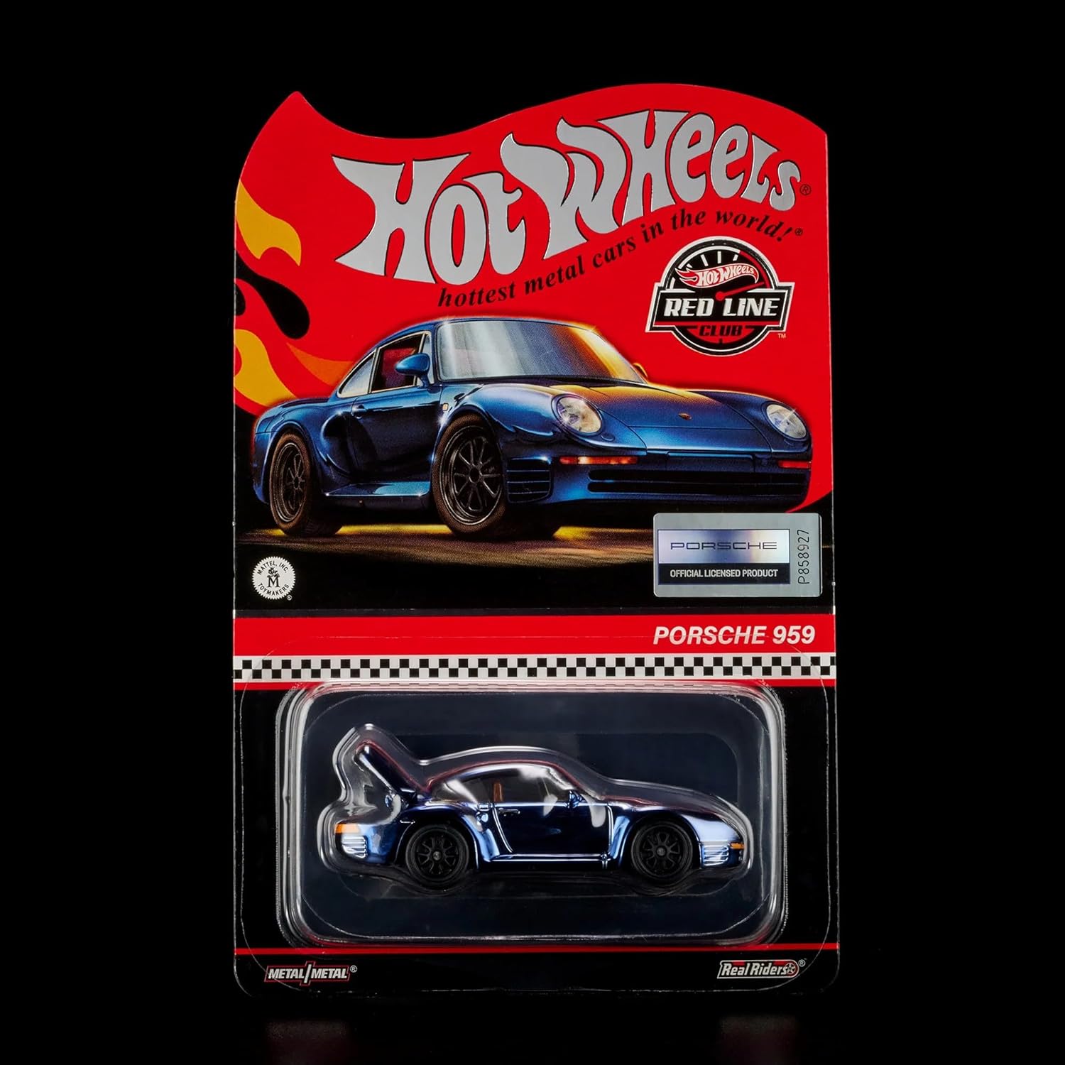 Amazon.com: Hot Wheels Porsche 959 Blue RLC Exclusive Collectors Red Line : Toys & Games