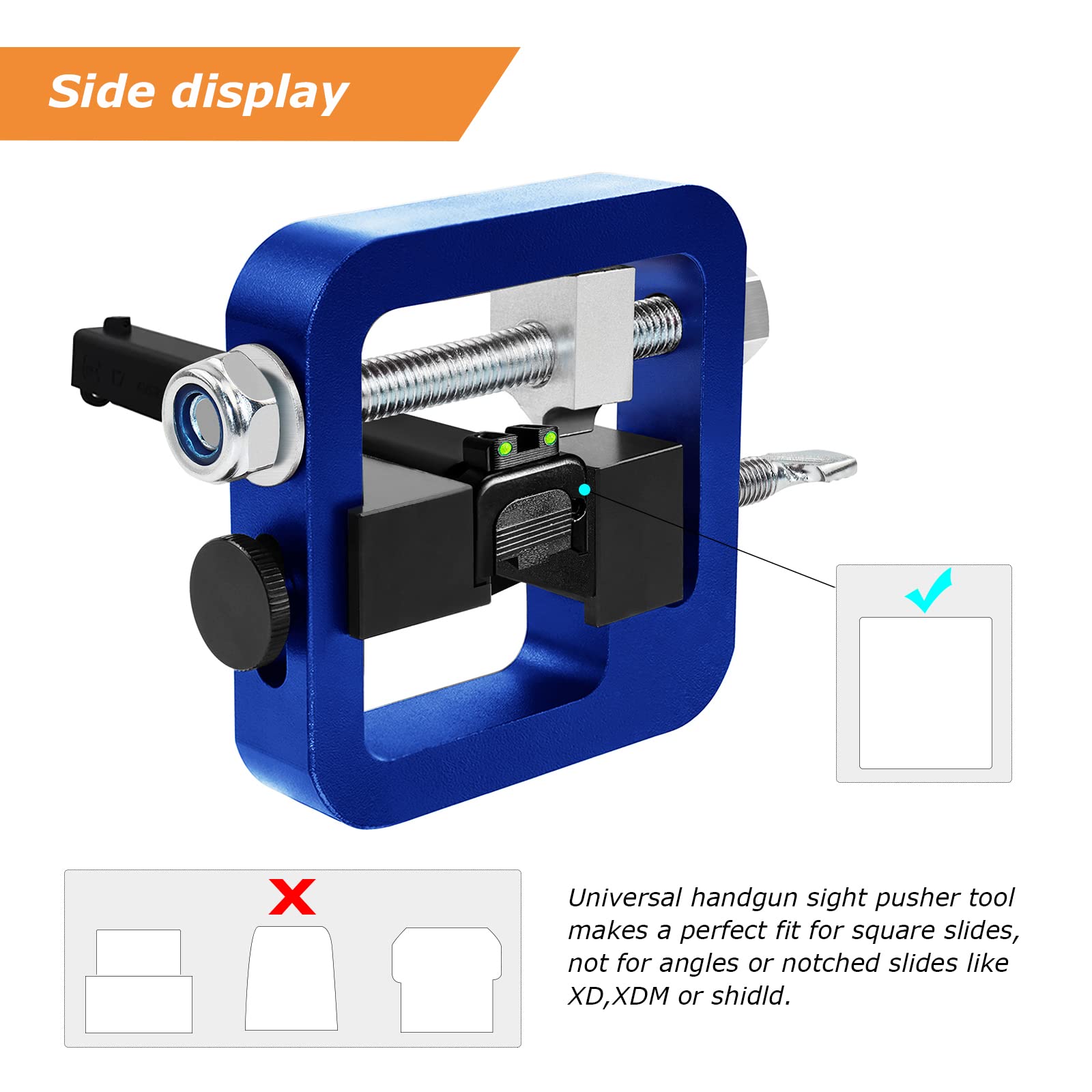 Snapklik.com : MOTAFAR Universal Handgun Sight Pusher Tool For 1911 ...