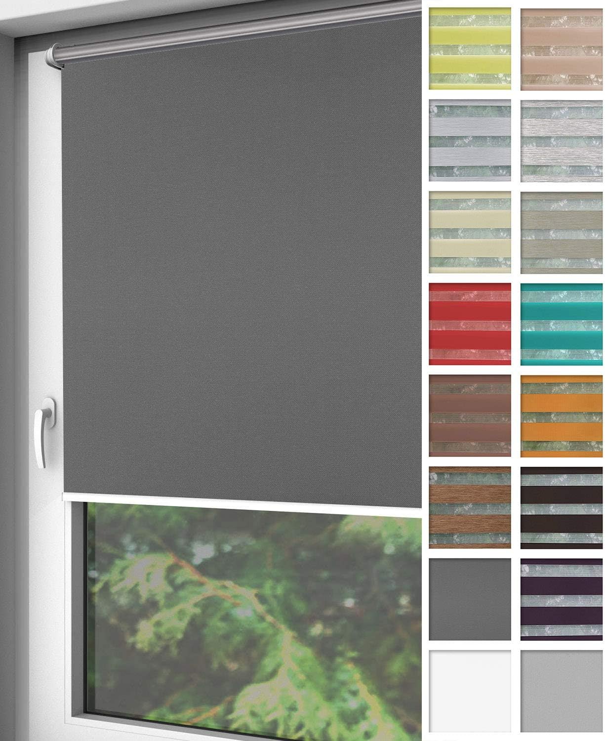 Amazon.de: Home-Vision® Verdunkelungsrollo Klemmfix, ohne Bohren mit ...