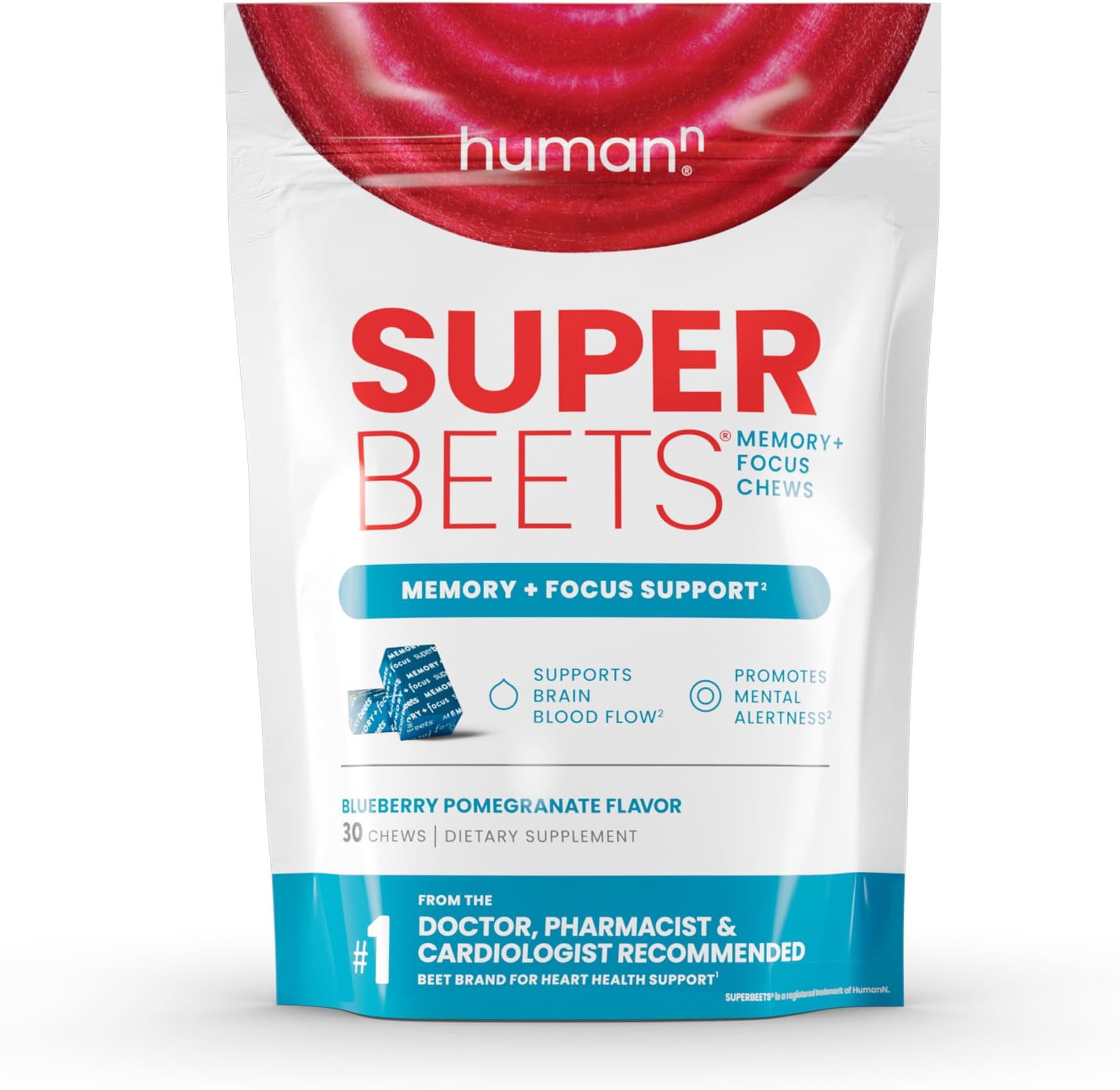 Amazon.com: HumanN SuperBeets CardiO2 Beet Energy Chews - Betalains ...