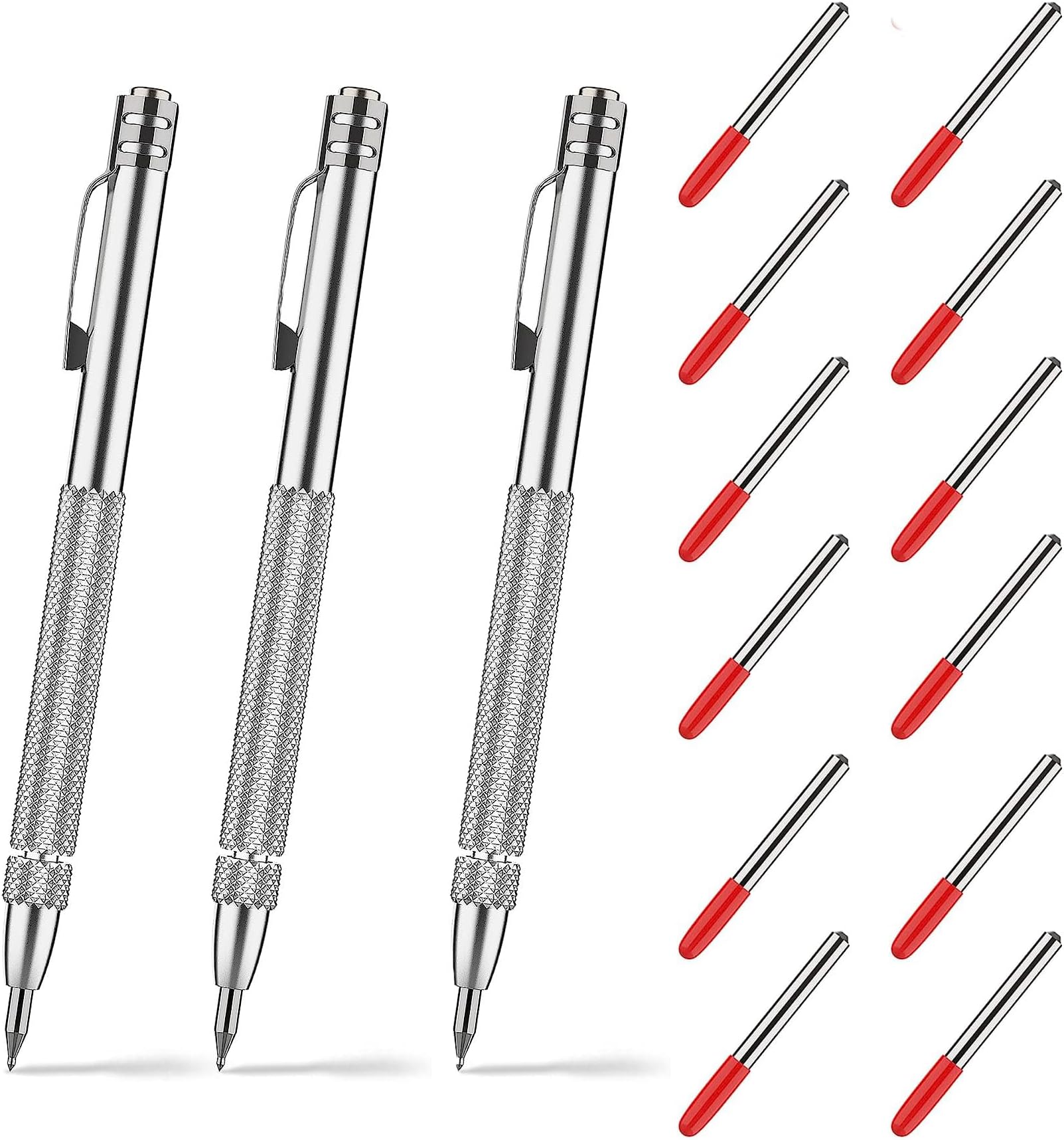 JUMXSRLE Metal Scribe, Tungsten Carbide Scriber 3Pcs With 12 ...
