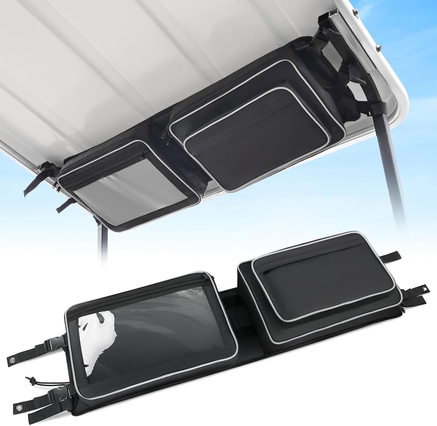 Amazon.com : SKYJDM Golf Cart Overhead Storage Bag, Golf Cart Roof ...