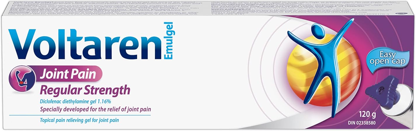 Voltaren Emulgel Regular Strength Joint Pain Tpical Relief Cream, 120g ...
