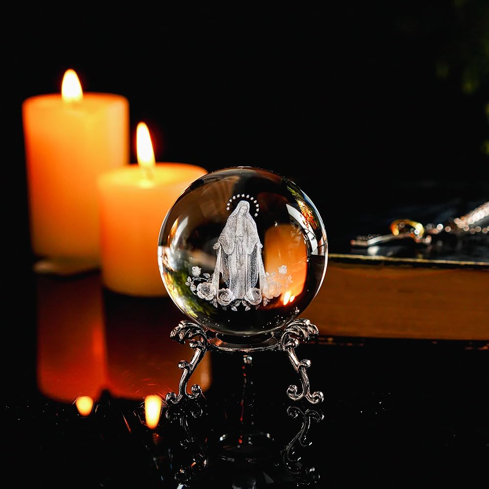 ZEERSHEE 3D The Blessed Virgin Mary Crystal Ball Philippines | Ubuy