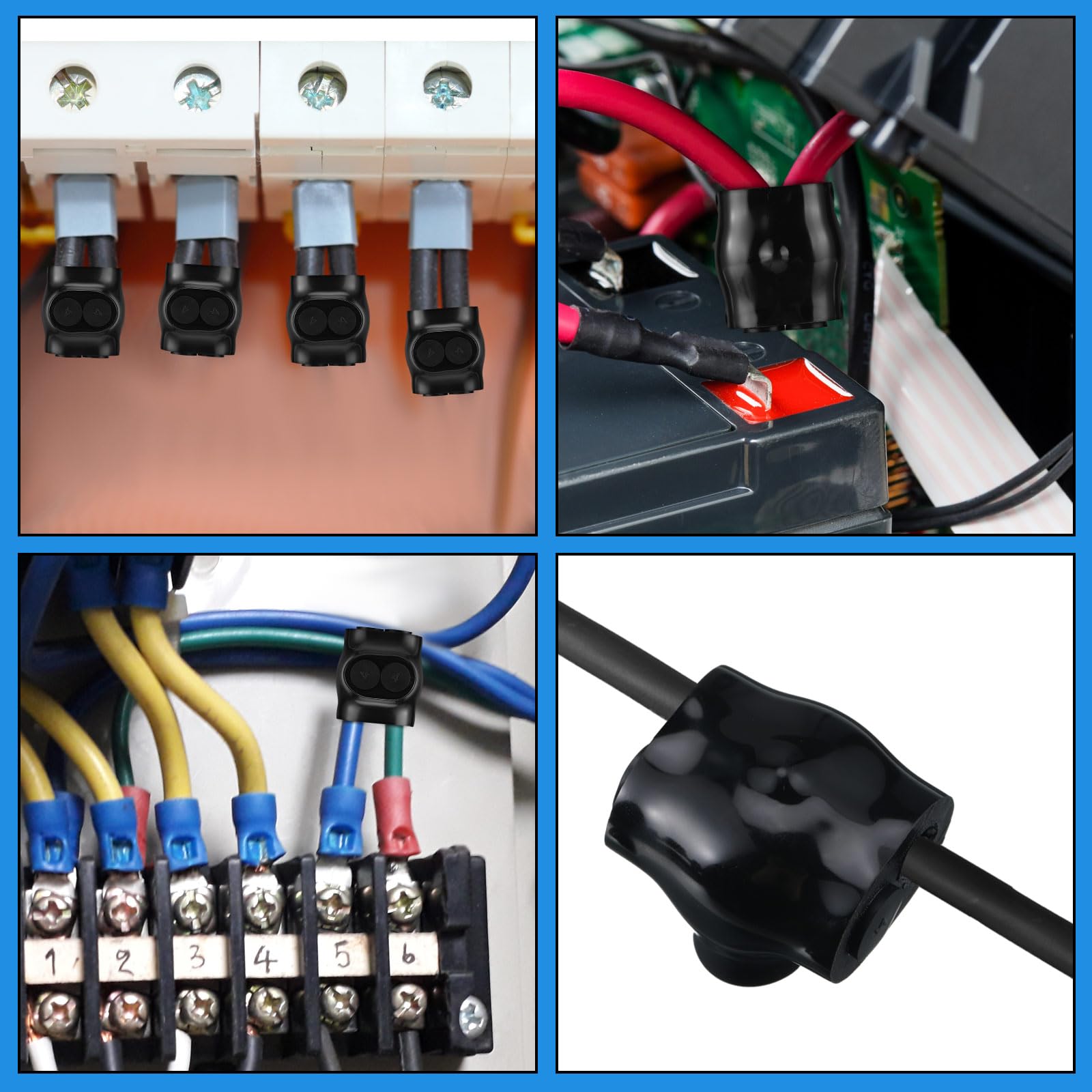 Snapklik.com : Copkim 5 Pcs Insulated Wire Connectors Multi Splice ...