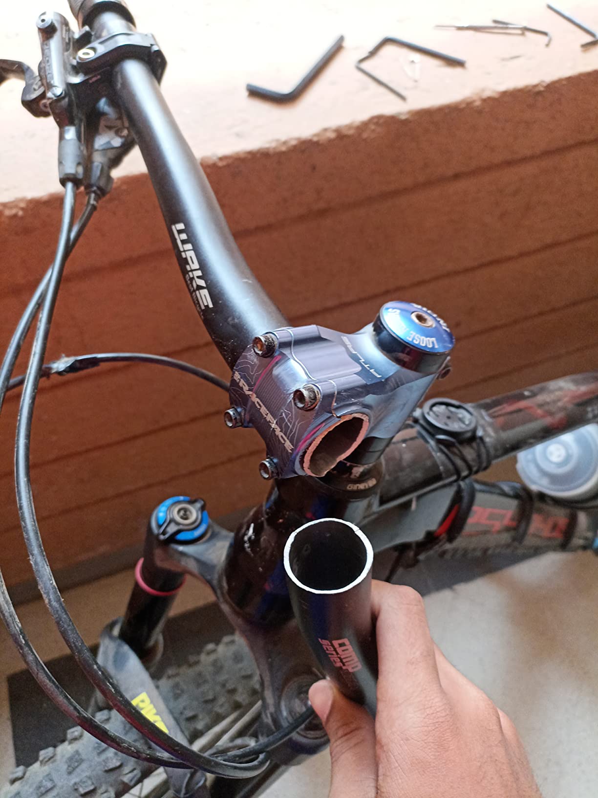 Wake Aluminium Alloy Mountain Bike Handlebar Bicycle Riser Bar MTB ...
