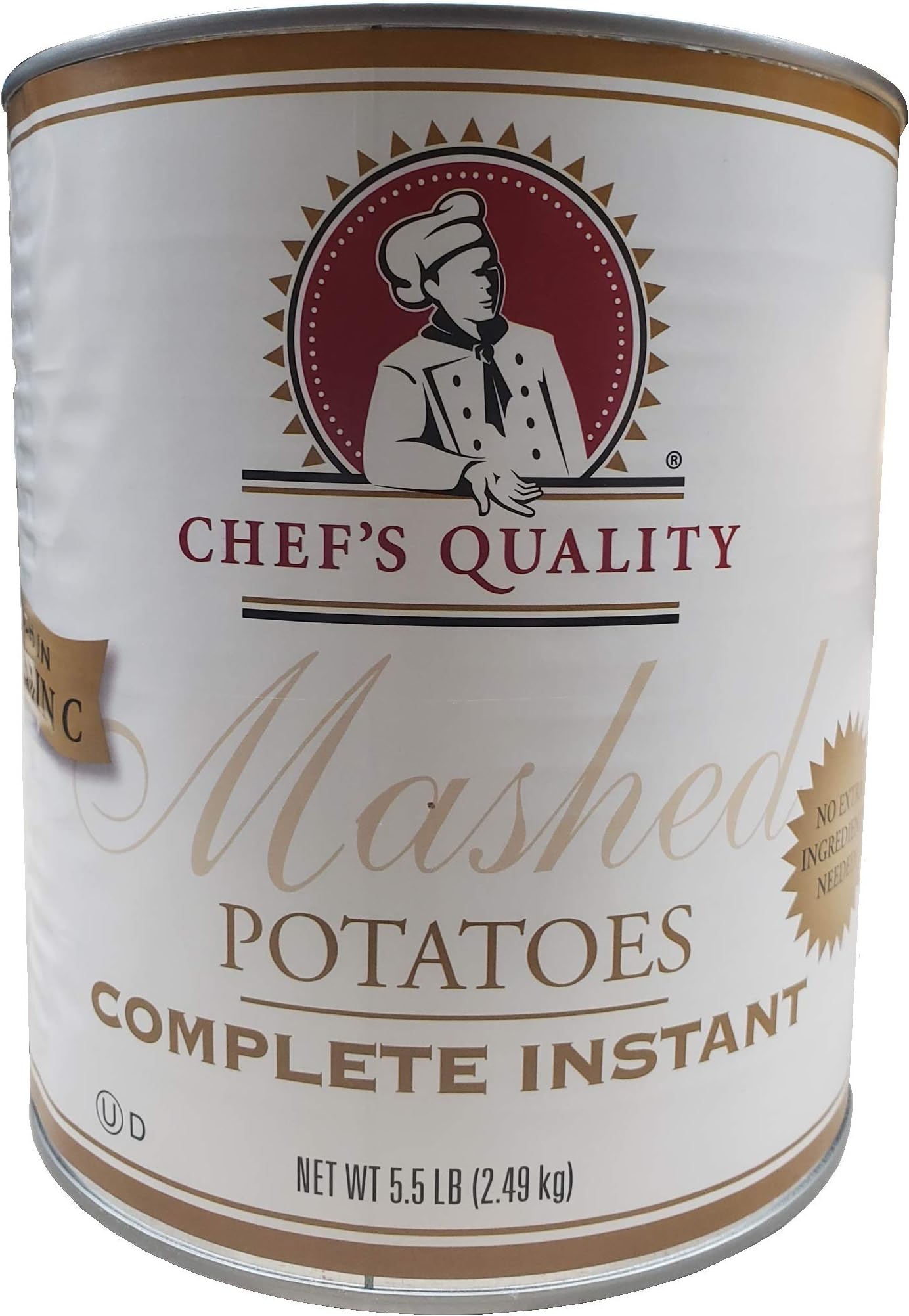 Amazon.com : Chef's Quality: Mashed Potatoes Complete Instant 5.43 Lb ...