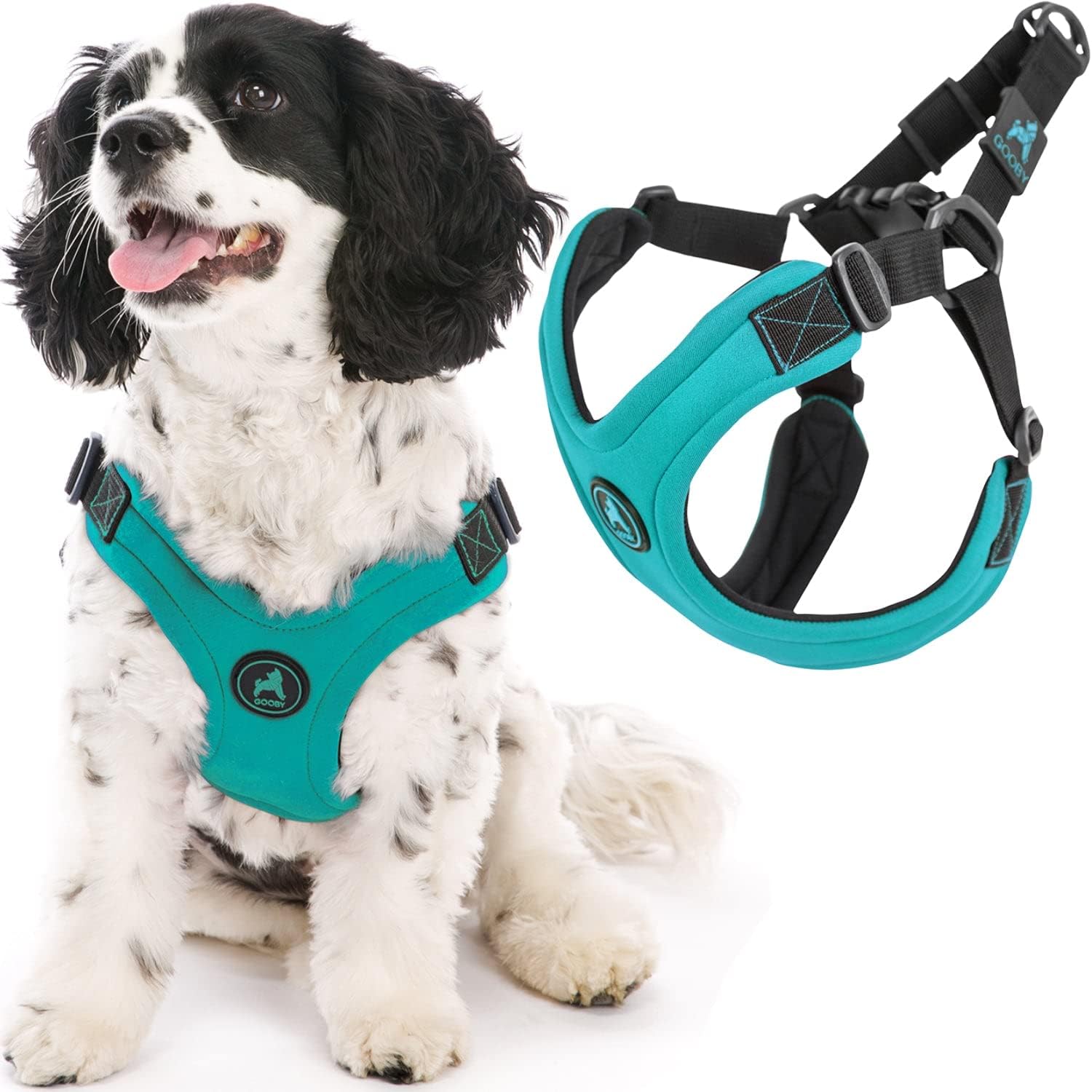 Amazon.com : Gooby Escape Free Sport Harness - Turquoise, Medium - No ...