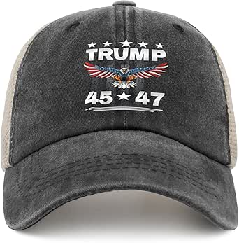 Amazon.com: 45 47 Hat for Womens Fashion Trump 2024 Golf Hat Men ...