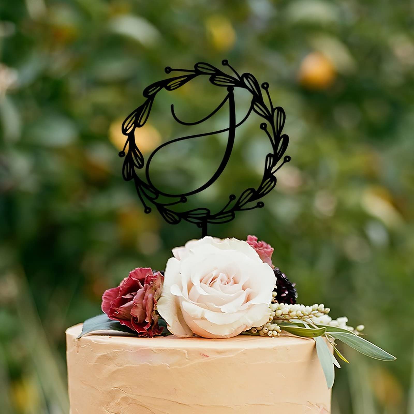 3 Letter Monogram Cake Topper 15 Best Wedding Cake Toppers Of 2024