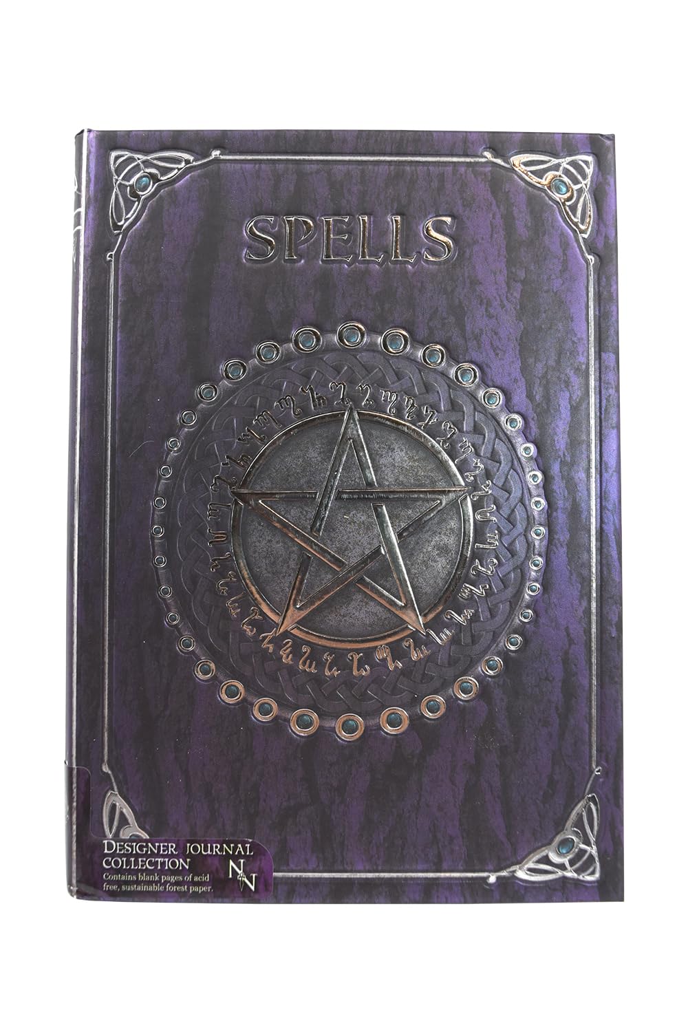 Amazon.com: Nemesis Now B0146A3 Embossed Spell Book Purple 17cm, Coated ...