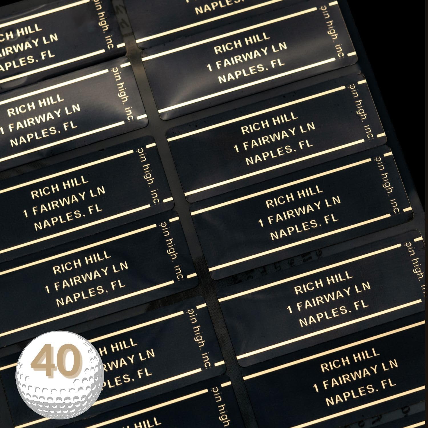 Amazon.com: Pin High: Personalized Golf Club ID Labels | Weatherproof ...