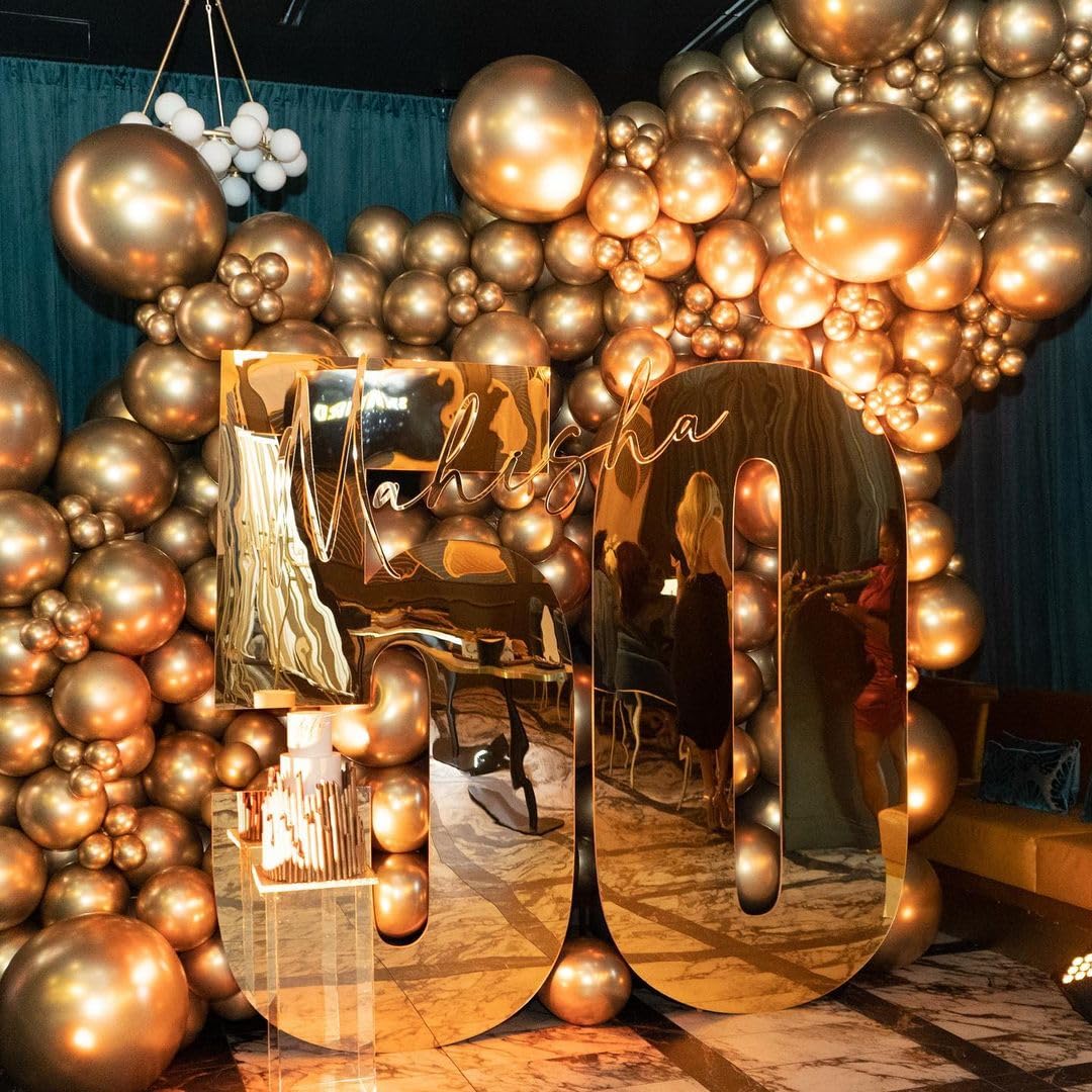 Snapklik.com : Metallic Gold Balloons 18 Inch - 30 Pack Large Thick ...