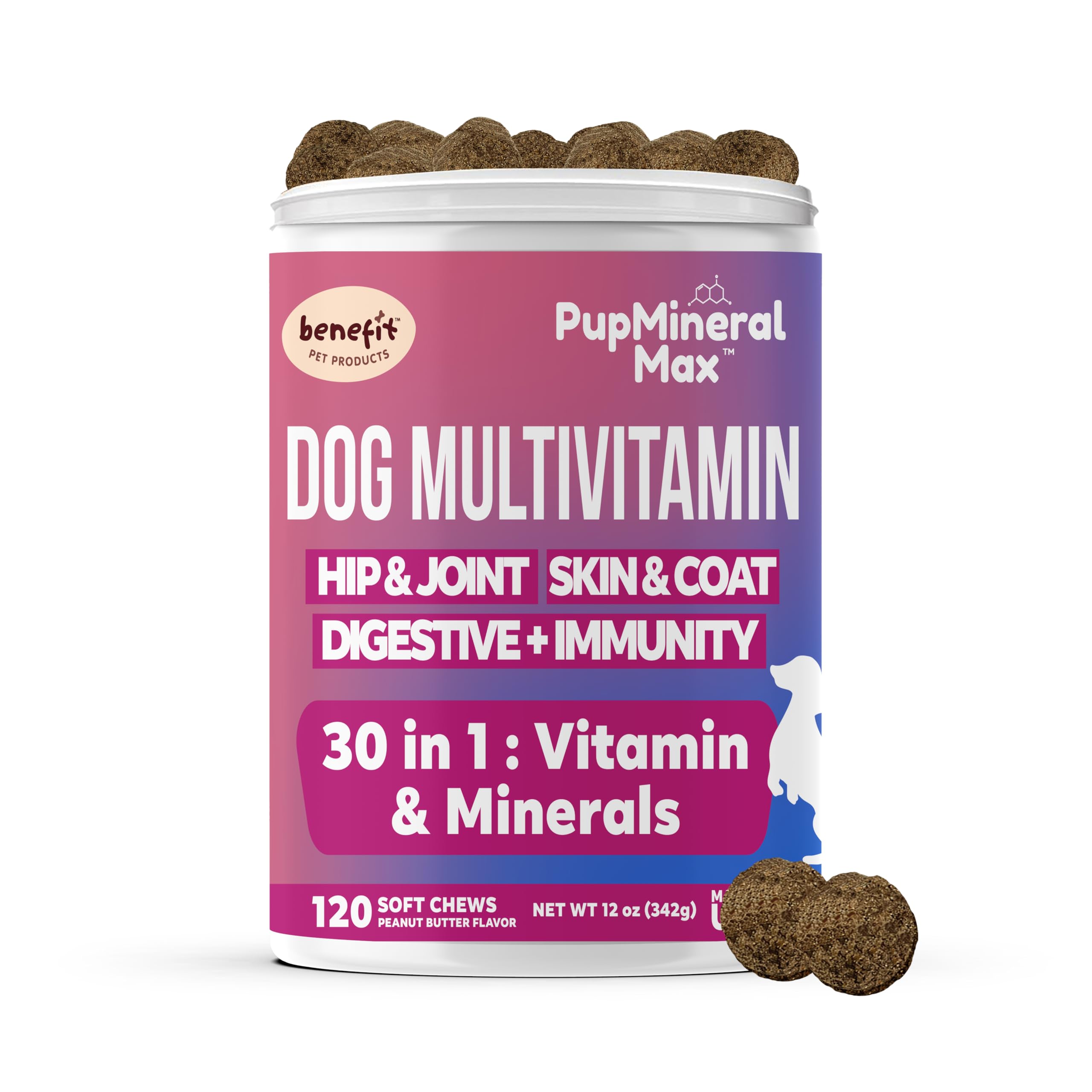 Amazon.com : Dog Multivitamin Soft Chews - 120 Count - Dog Joint ...