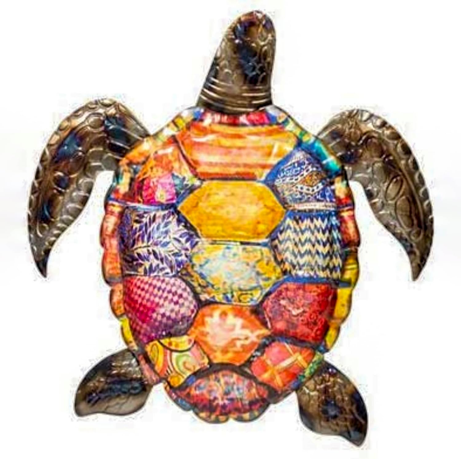 Amazon.com: Metal Wall Art Sea Turtle Indoor Outdoor Tropical Wall ...