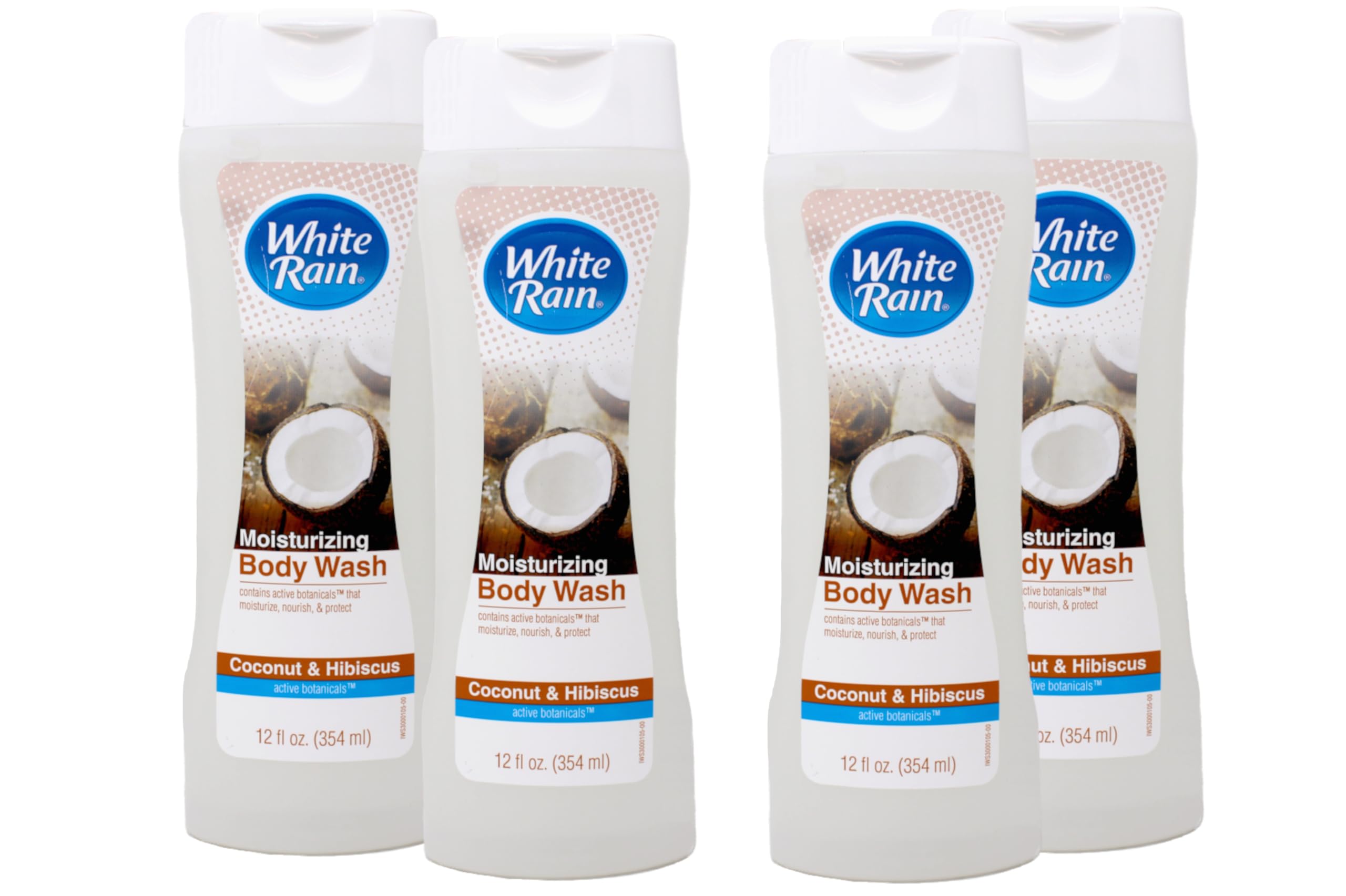 Amazon.com : White Rain Body Wash Tropical Coconut 12OZ Pack of 4 ...