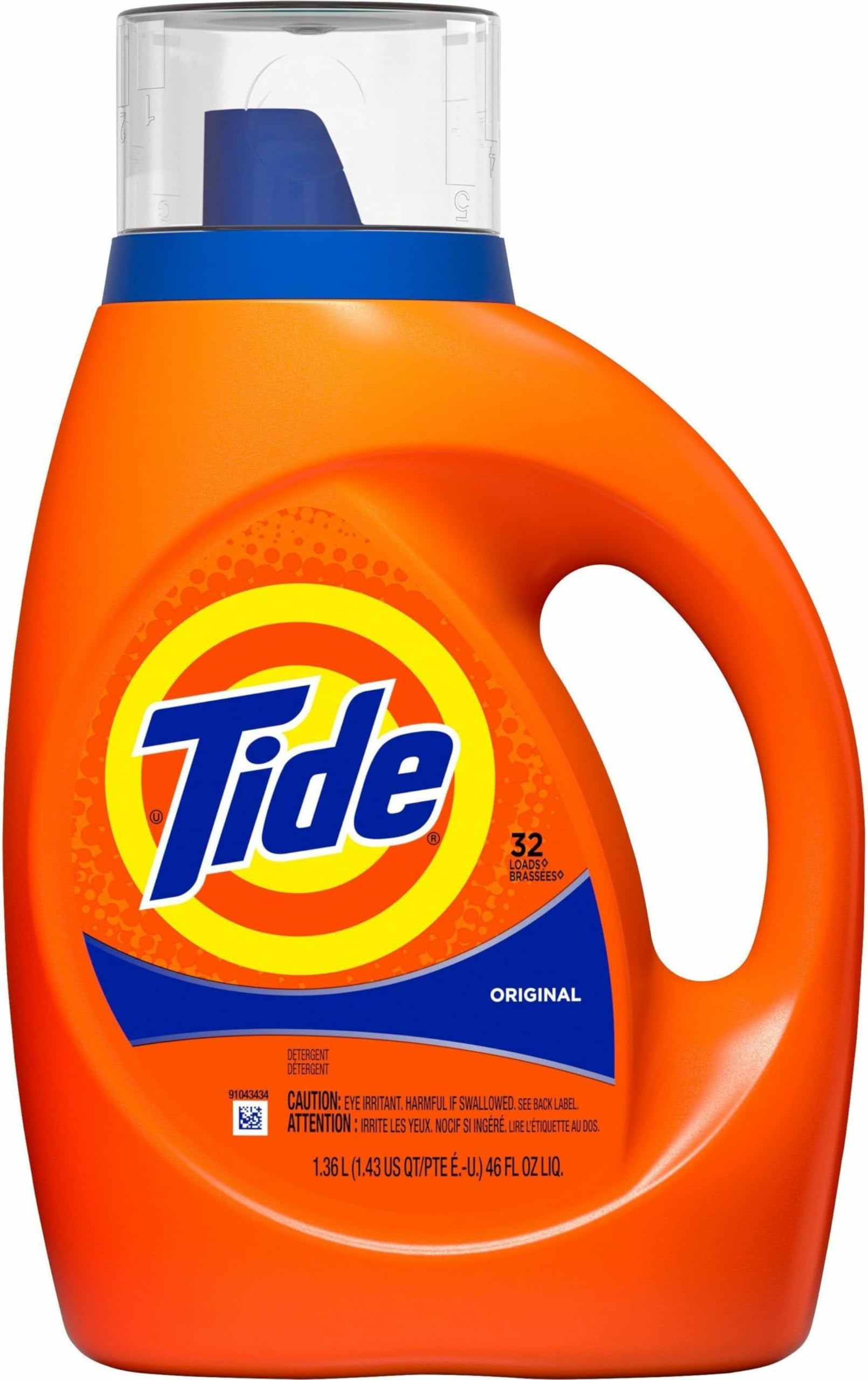 Amazon.com: Tide Liquid Laundry Detergent, Original, 96 Loads 138 Fl Oz ...