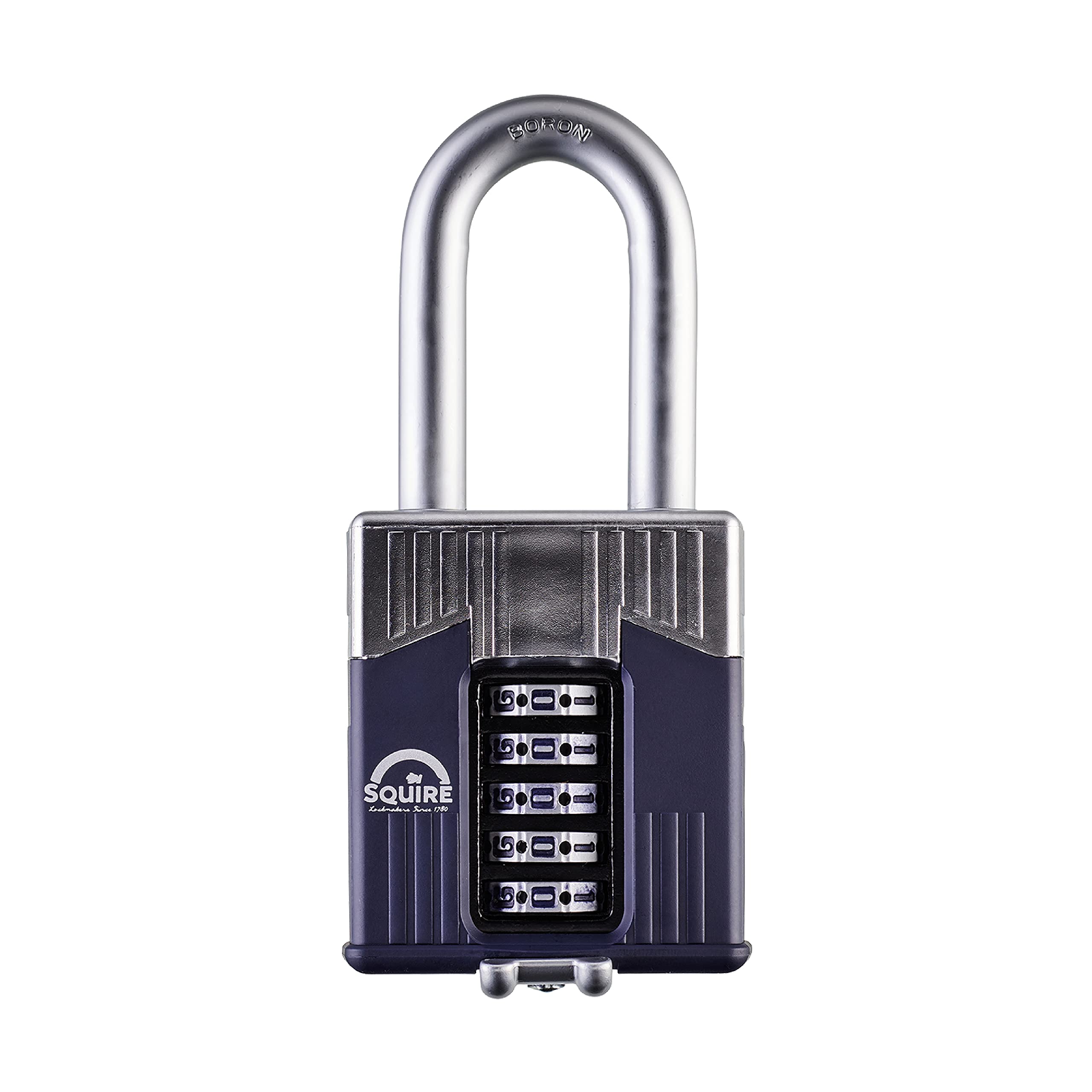 Henry Squire Warrior 5 Wheel Long Shackle Combination Padlock, 65 mm ...