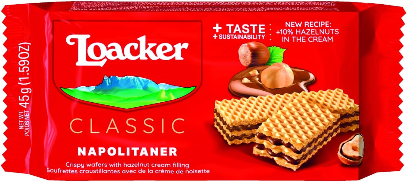A.LOACKER - WAFER CLASSIC NAPOLITANER GR.45X25 PZ - 45 GR : Amazon.it ...