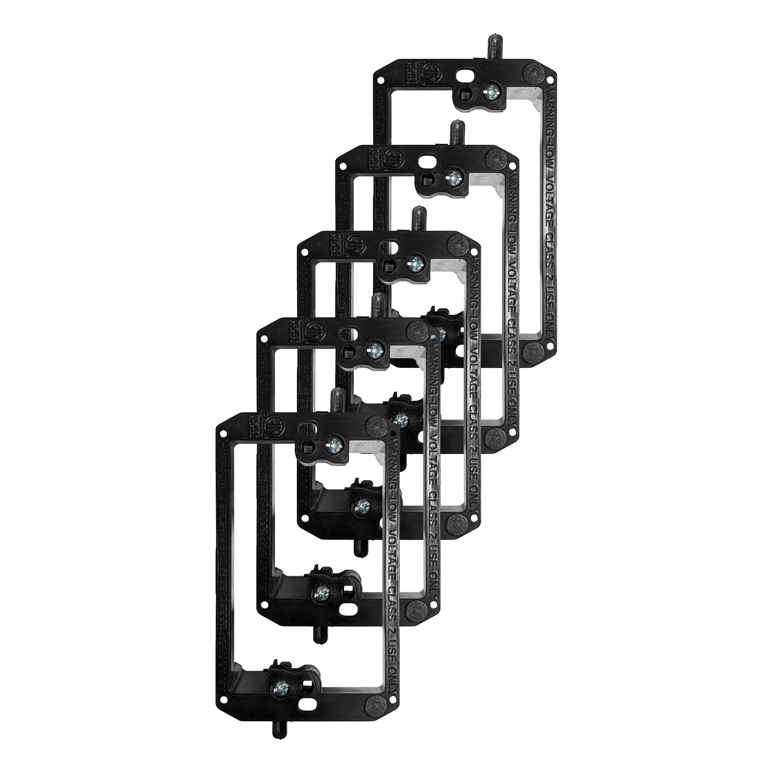 Snapklik.com : BestMounts - 5 Pack Low Voltage Mounting Brackets 1 Gang ...