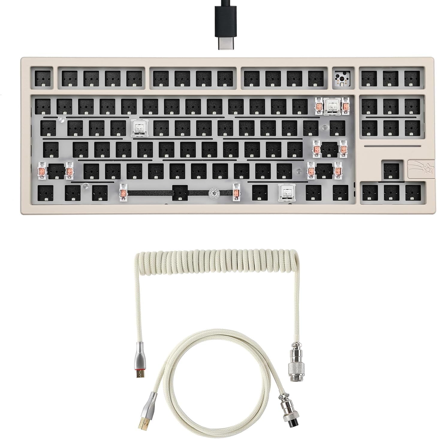 Amazon.com: EPOMAKER x Feker Galaxy80 Wired Gaming Keyboard Kit + Mix ...