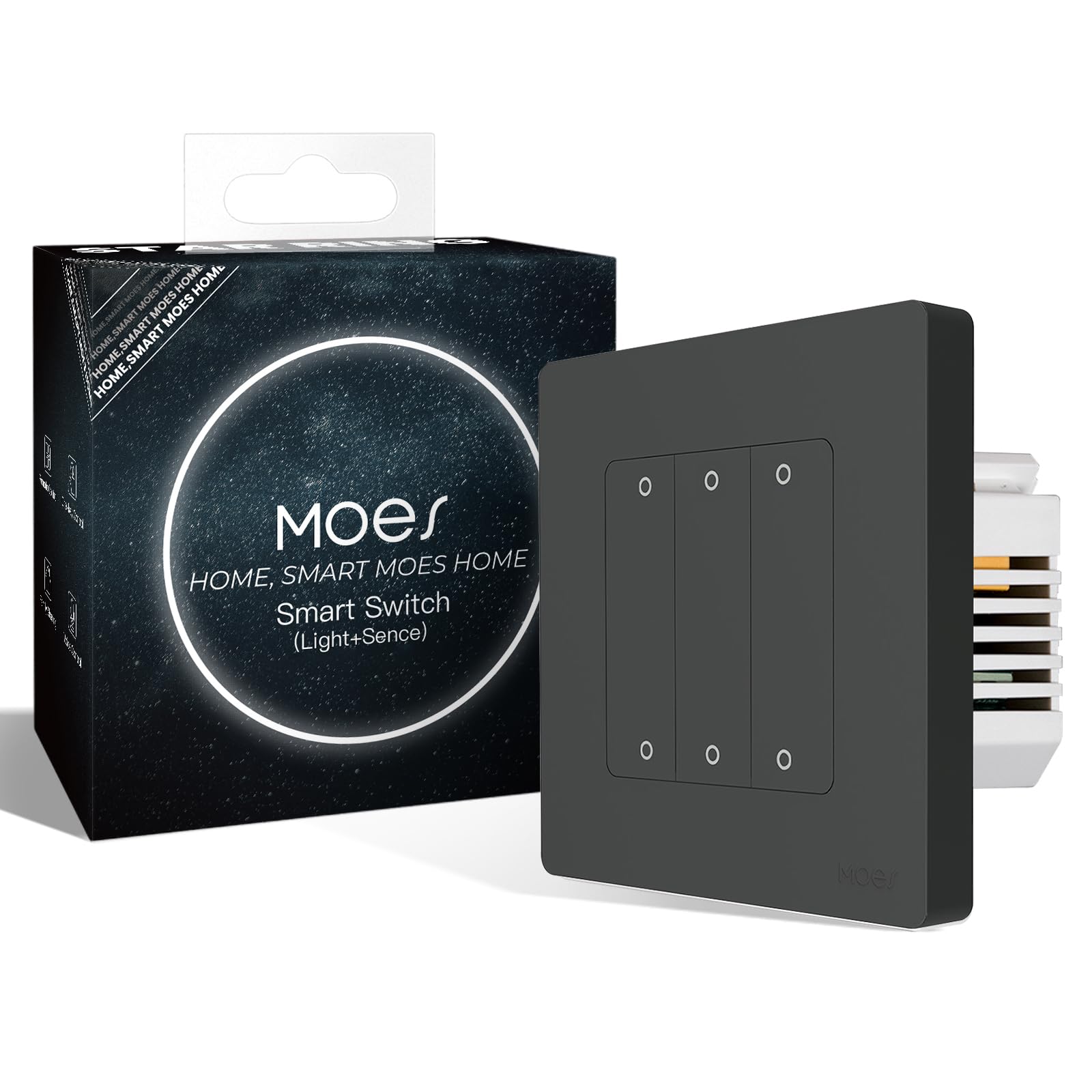MOES ZigBee Smart Light Switch, Scene Controller, Neutral Wire Required ...