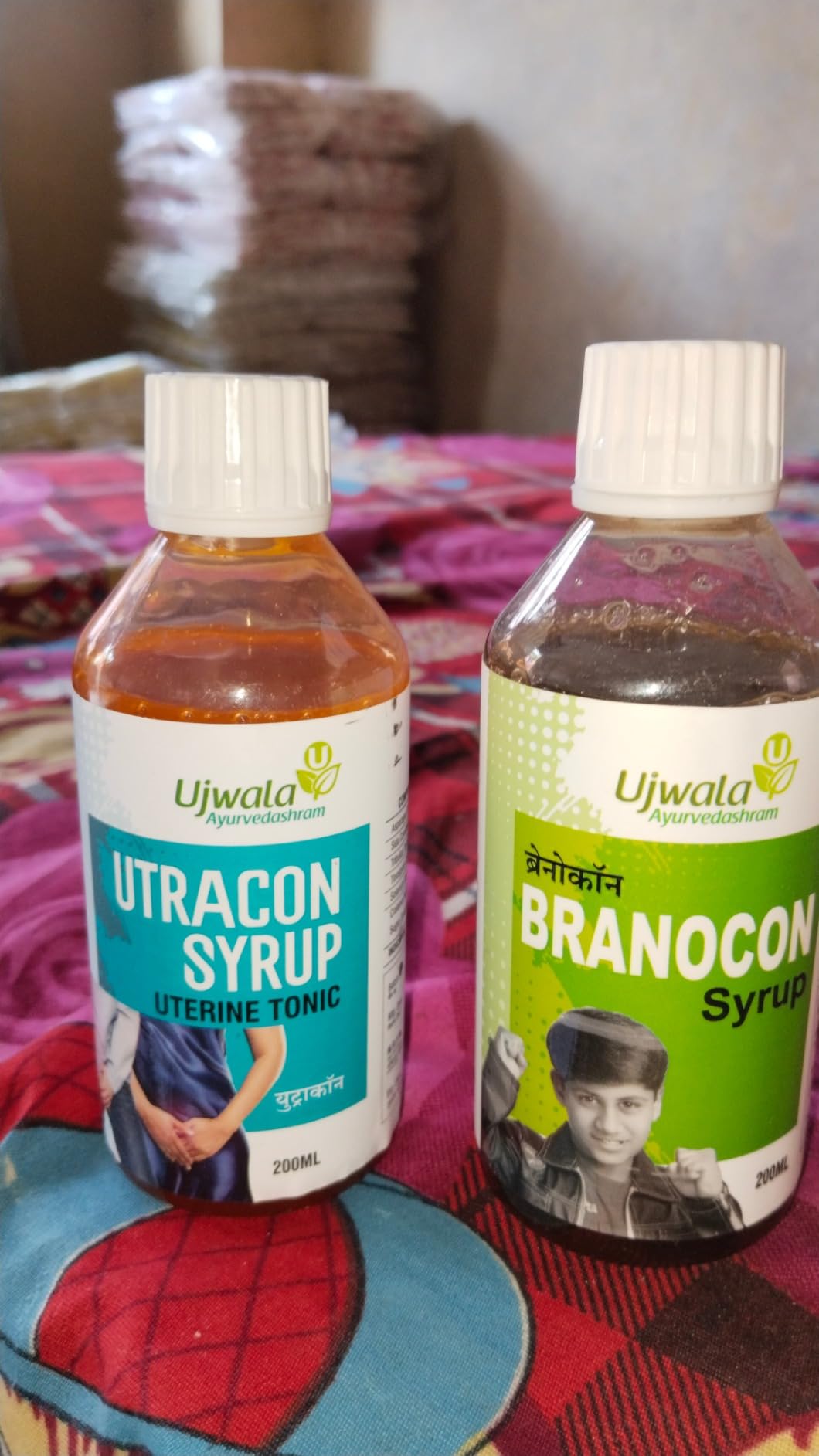 Buy Ujwala Ayurvedashram Branocon And Utracon Syrup Combo Kit I For ...