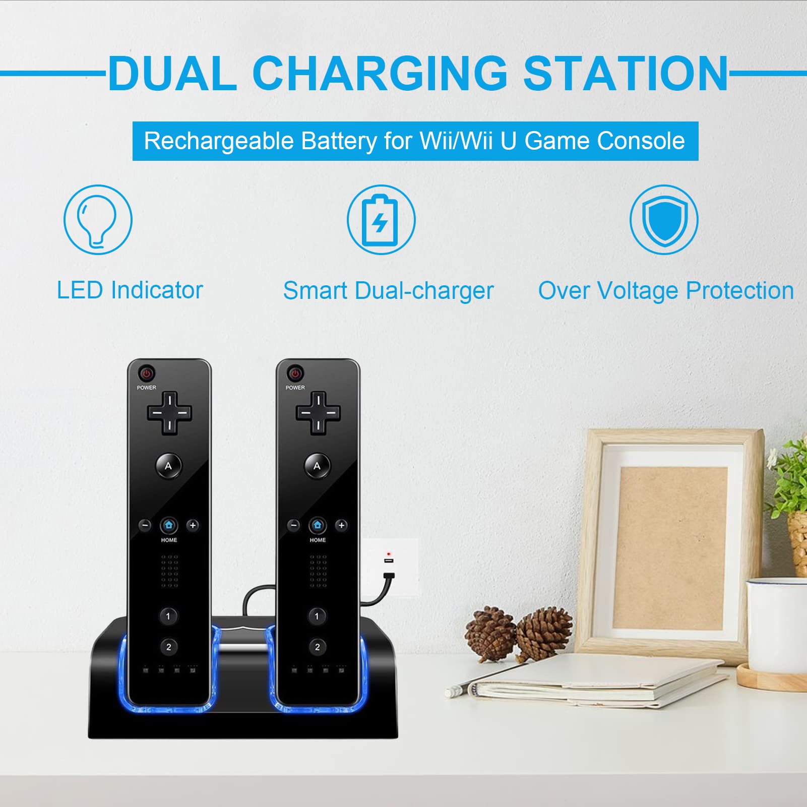 Snapklik.com : Dual Charging Station for/Remote Controller, Charger Dock