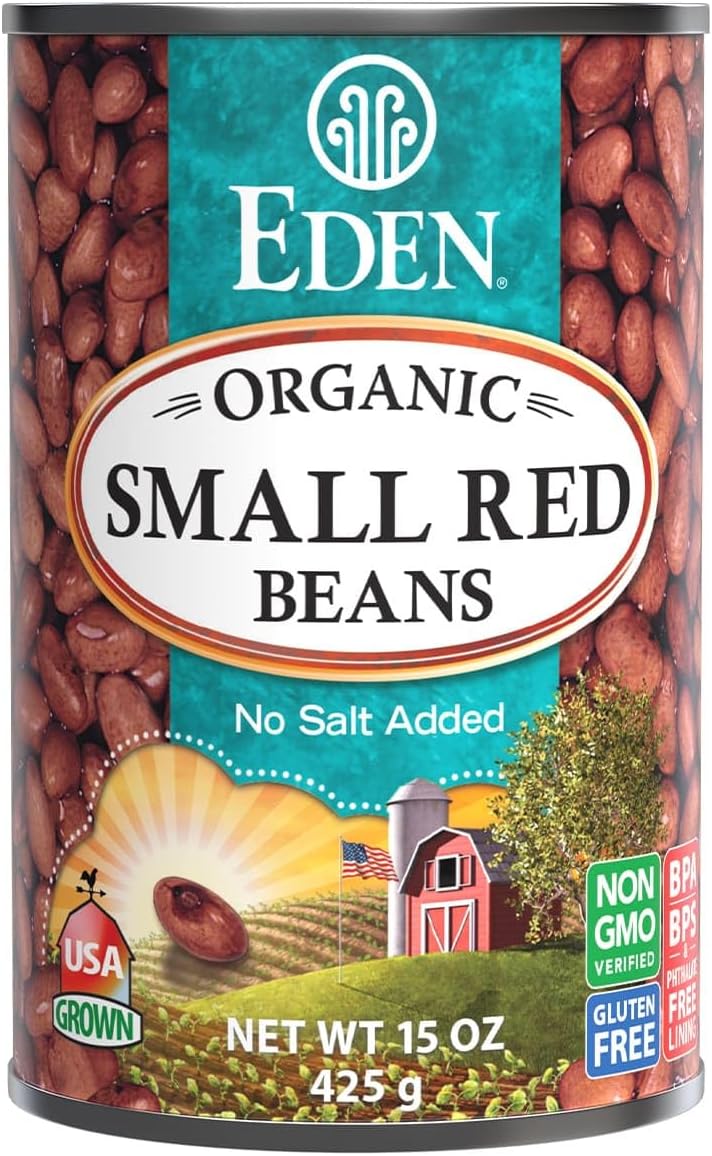 Amazon.com : Eden Organic Small Red Beans, No Salt Added, 15-Ounce Cans ...