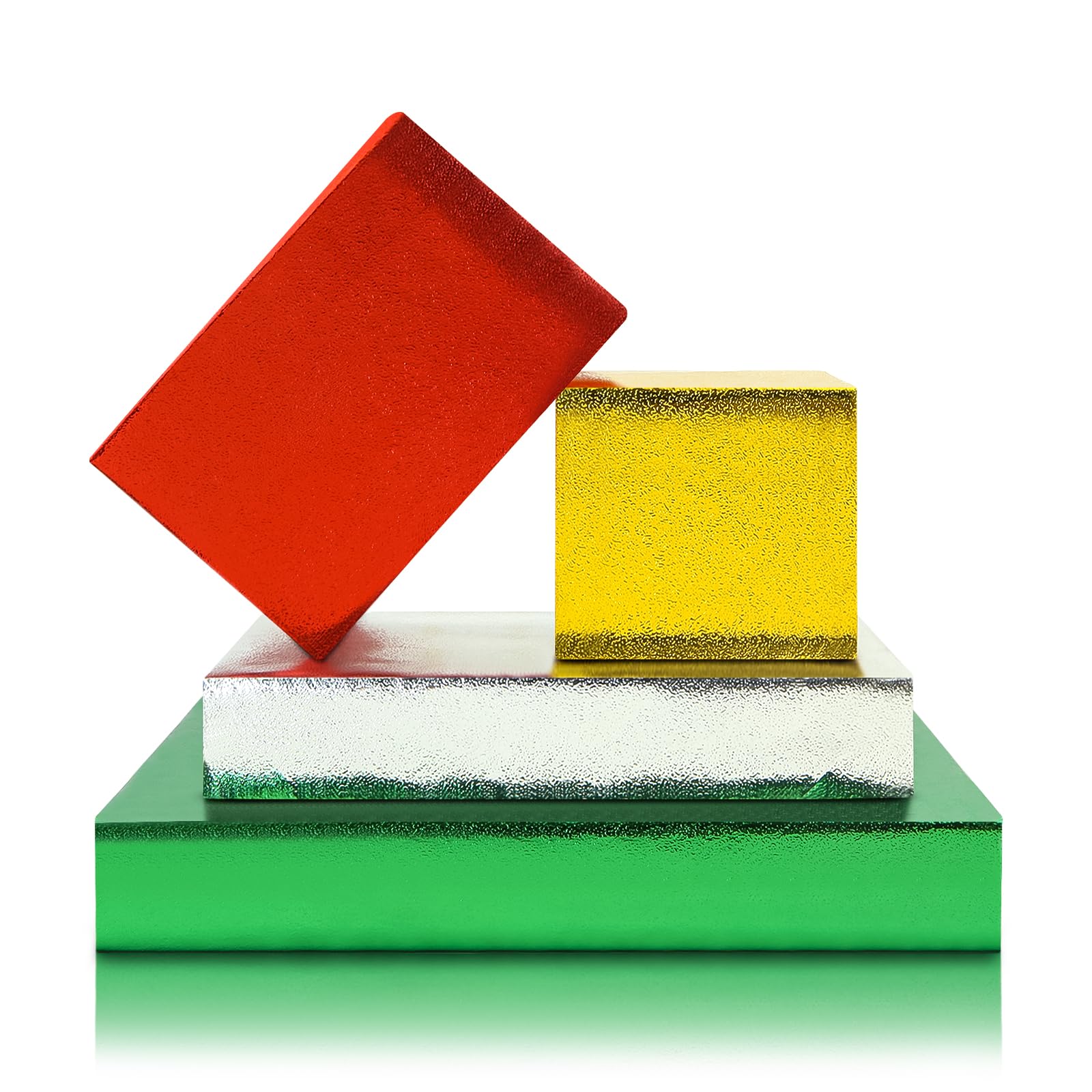 Solid Color Wrapping Paper Metallic Neutral, Gold/Silver/Red/Green ...